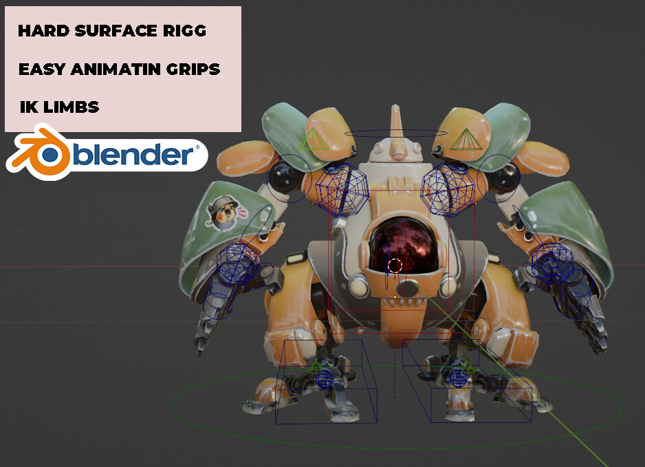 ArtStation - Rigged and animated chicken robot