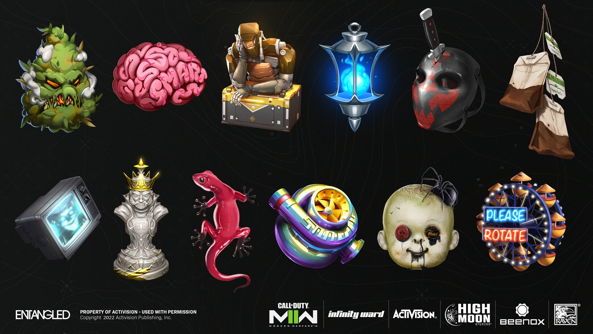 ENTANGLED Studio - Weapon Charms Concepts for Call of Duty: Modern ...