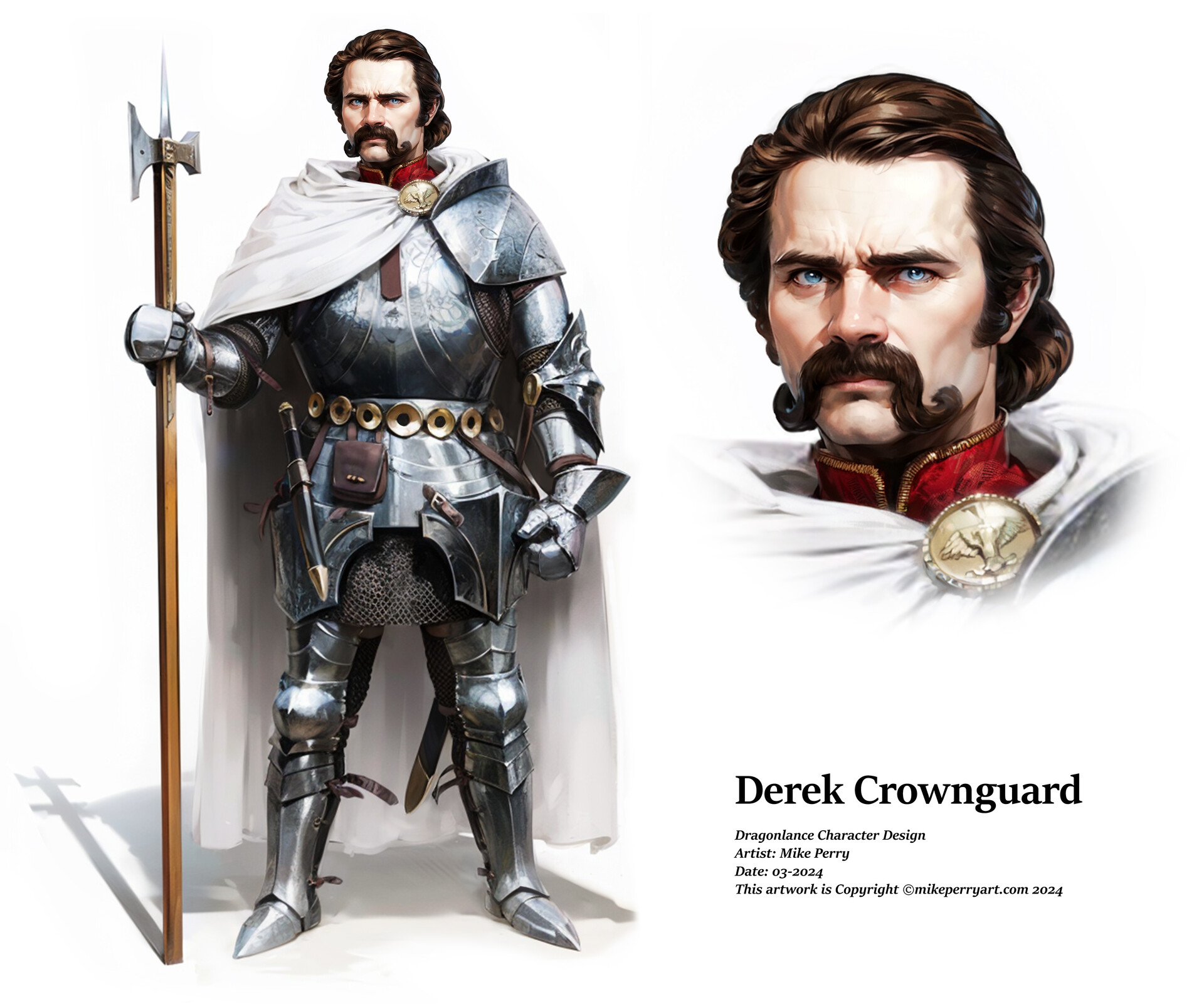 mike perry art.com - Knight's of Solamnia from the Dragon Lance game ...