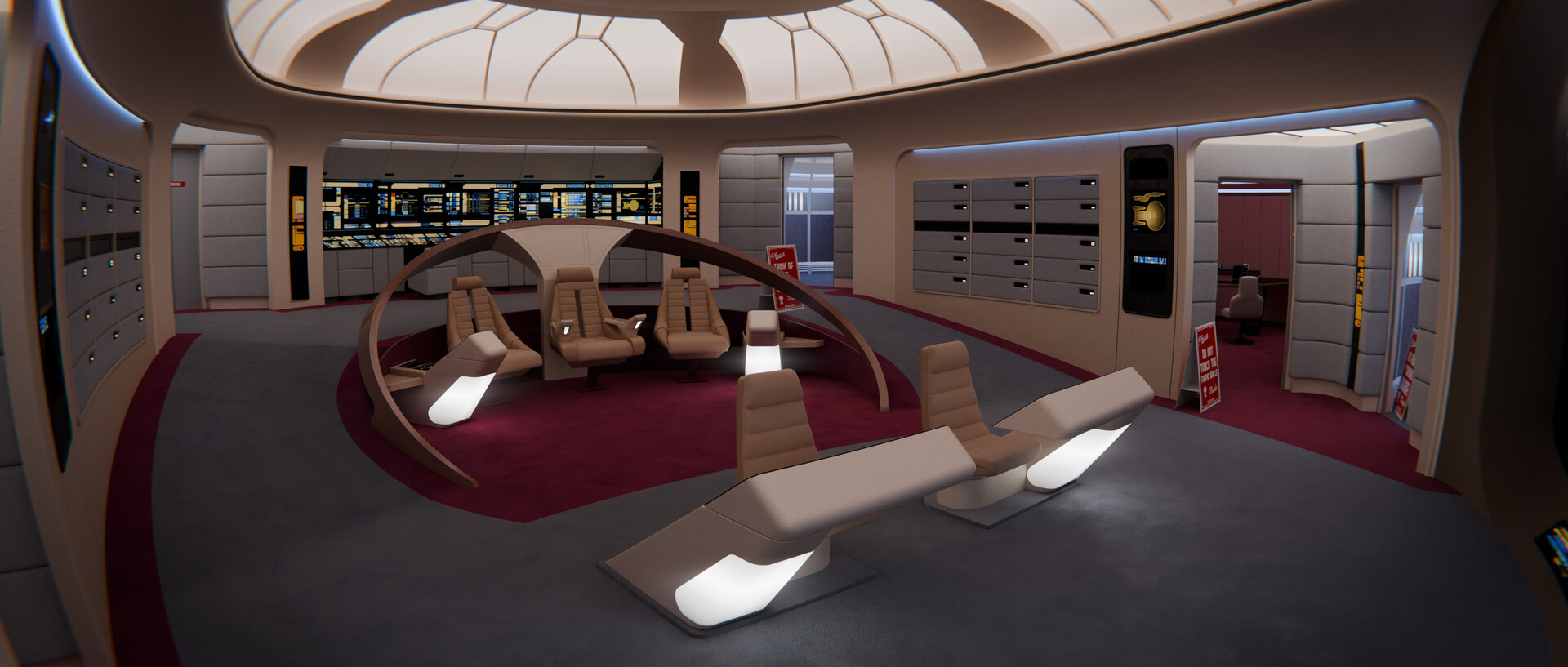 ArtStation - Galaxy Class Bridge (Star Trek TNG, Picard)