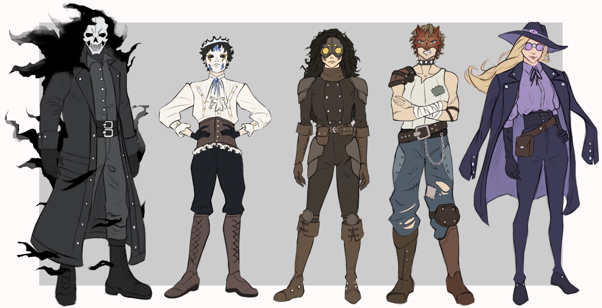 ArtStation - Steampunk Undersiders Lineup
