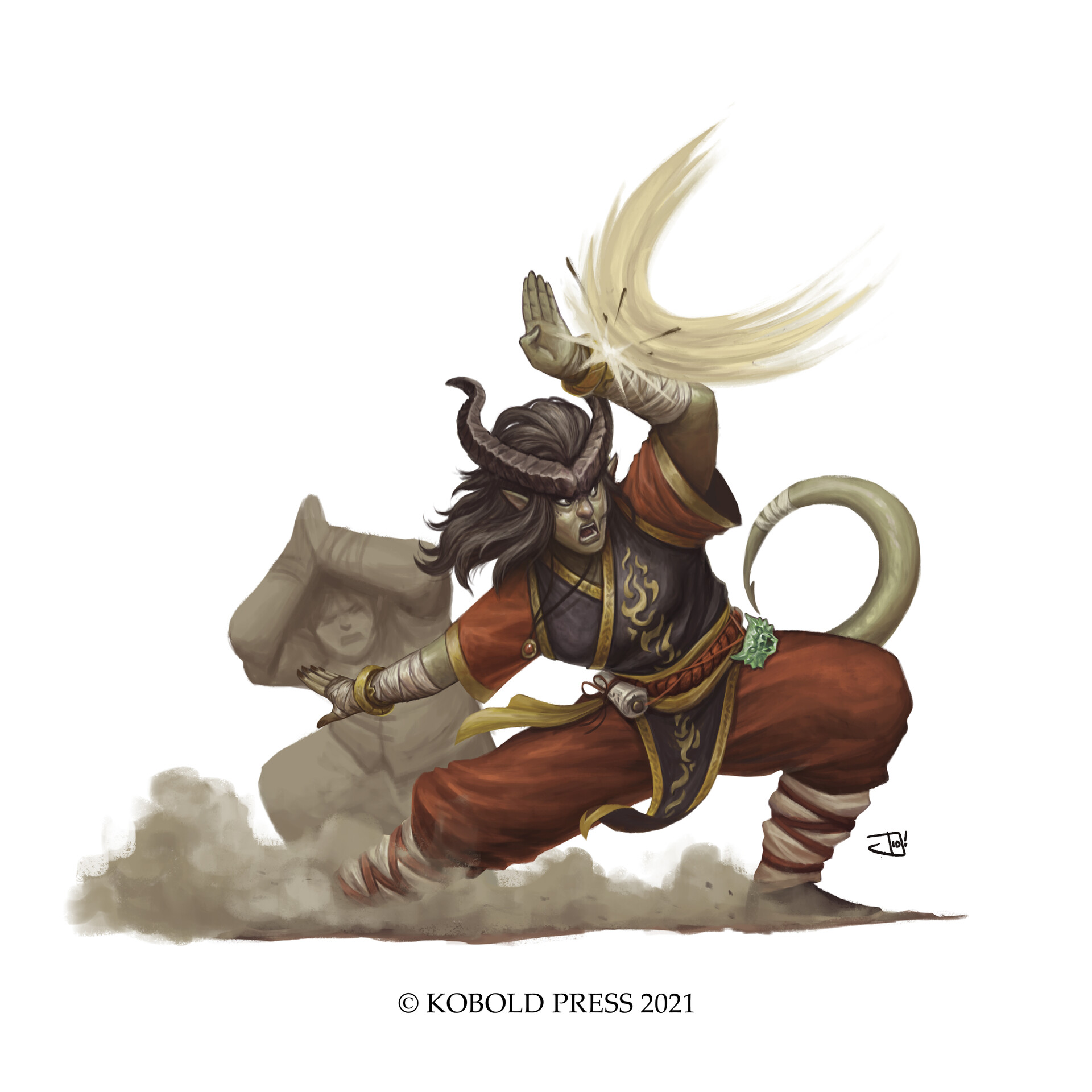 ArtStation - Monk: Way of Concordant Motion - Kobold Press' Tome of Heroes