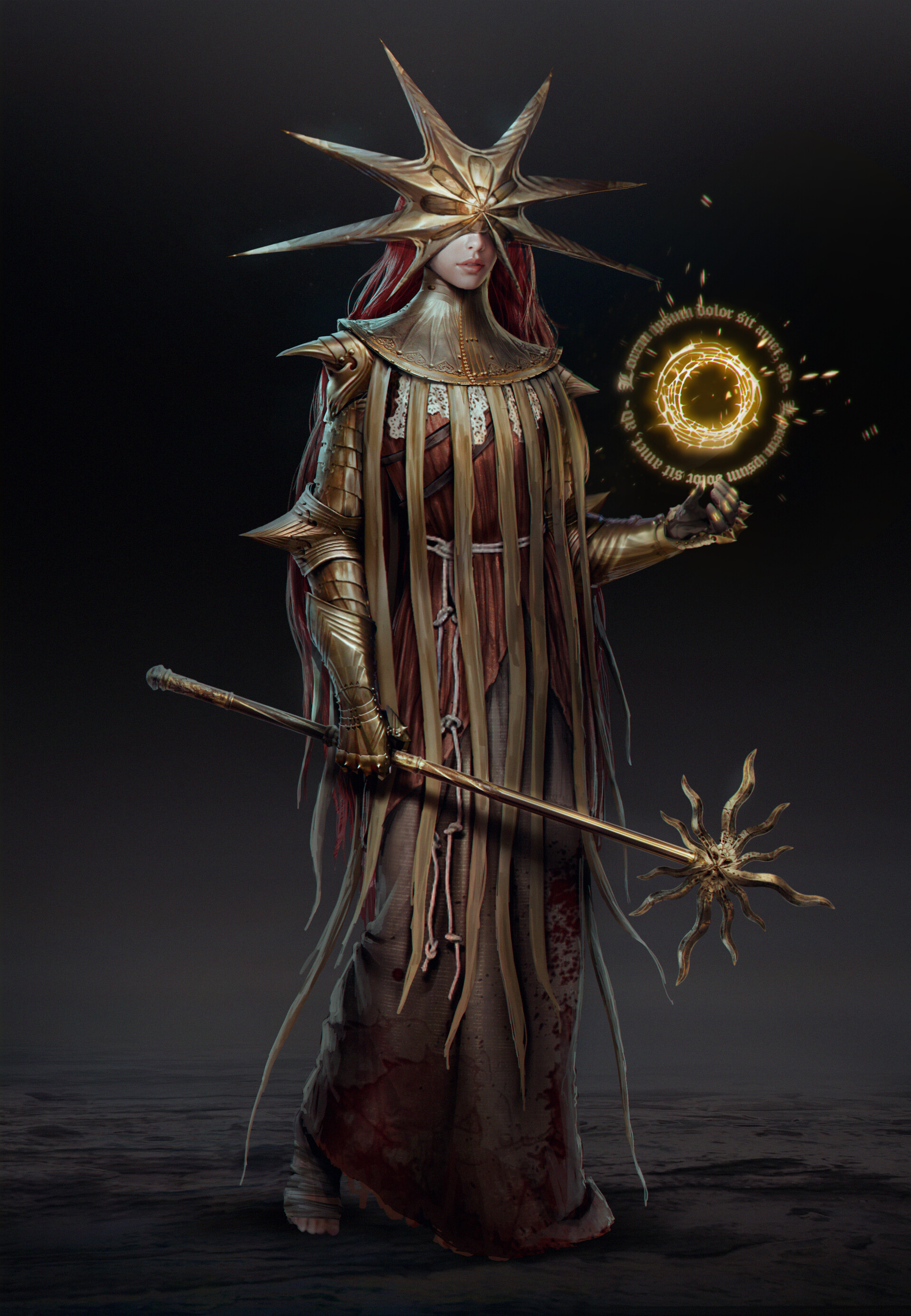 ArtStation - Sorceress - The Blind Oracle of Ashveil