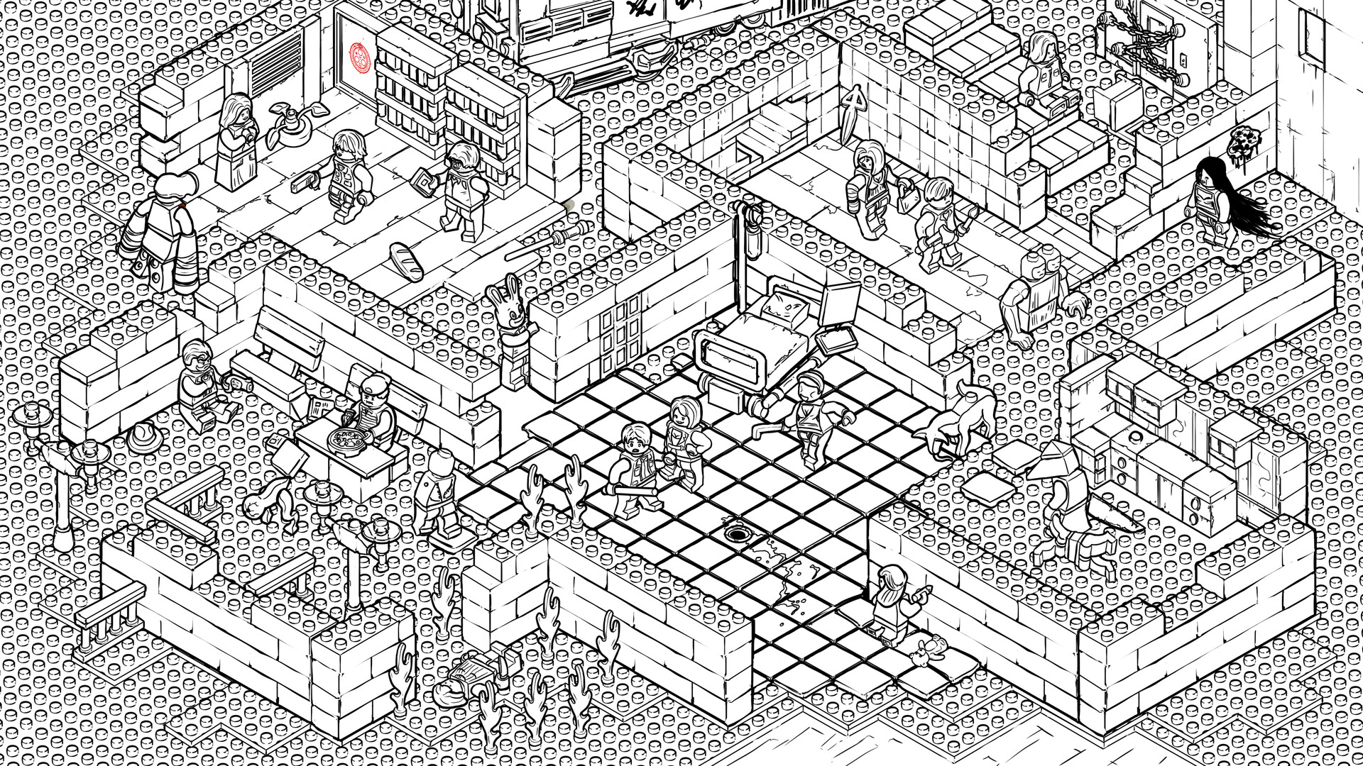 silent hill coloring pages