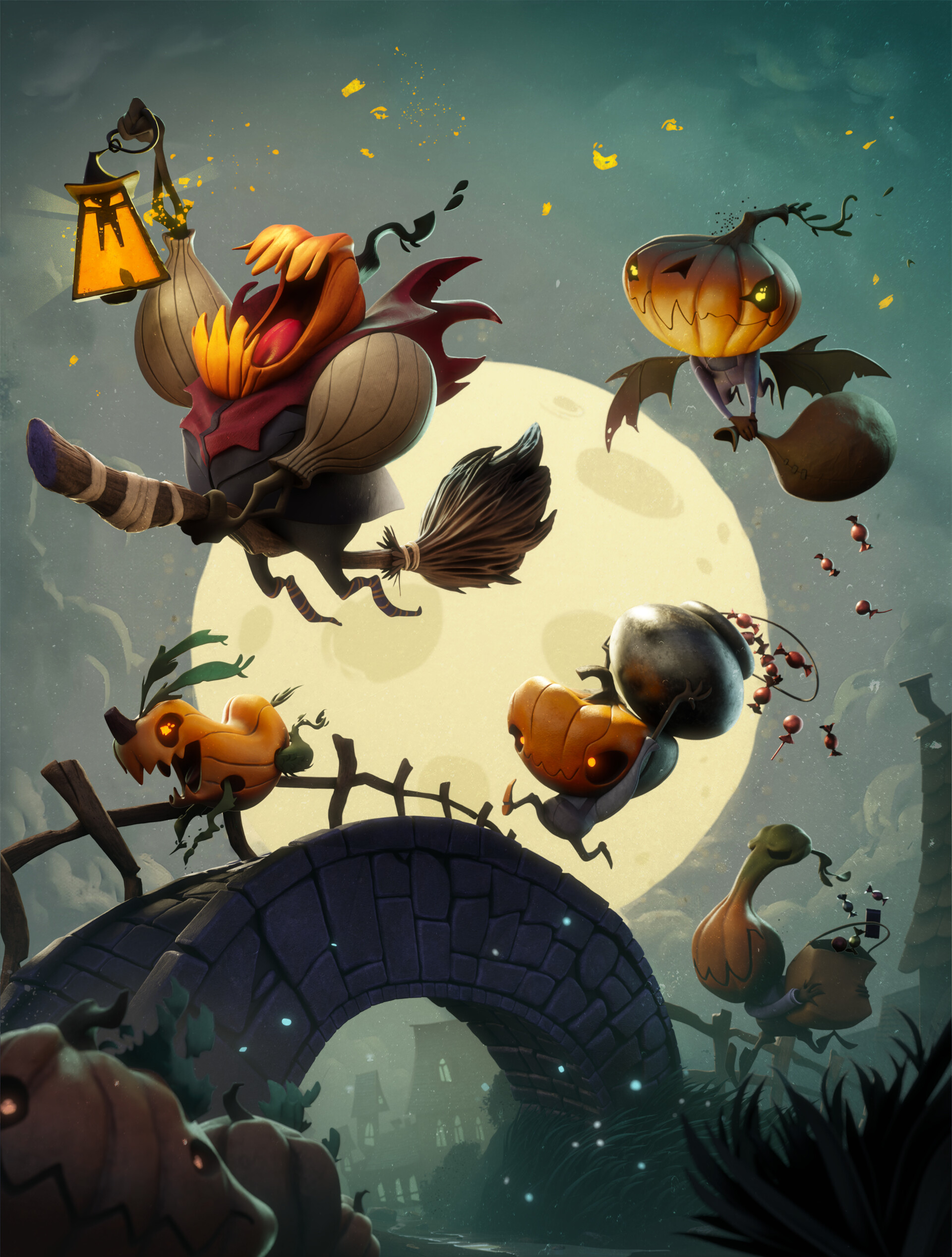 ArtStation - Halloween Scene