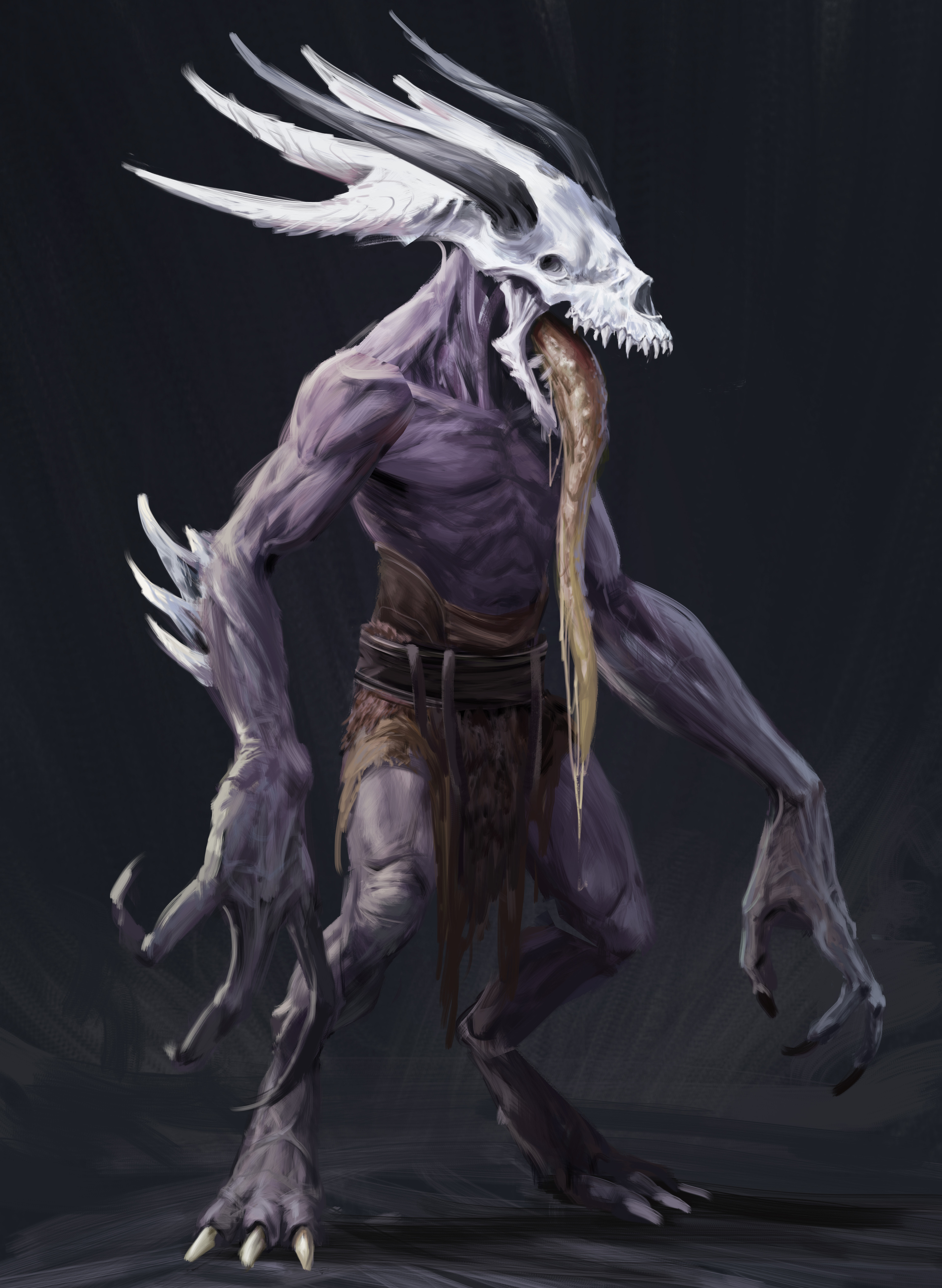 dark creature concept art