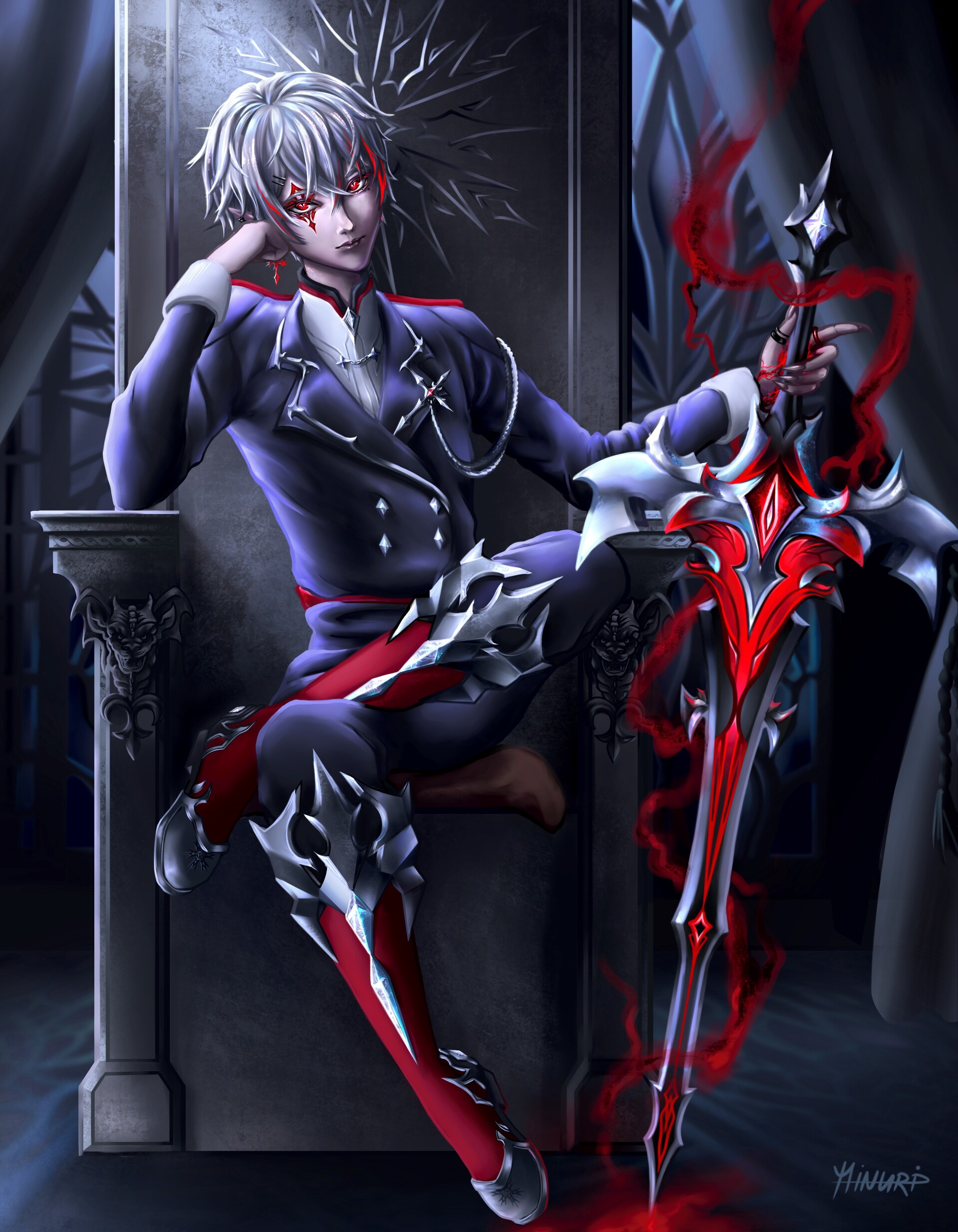 ArtStation - EIDEN FROST - VAMPIRE OC