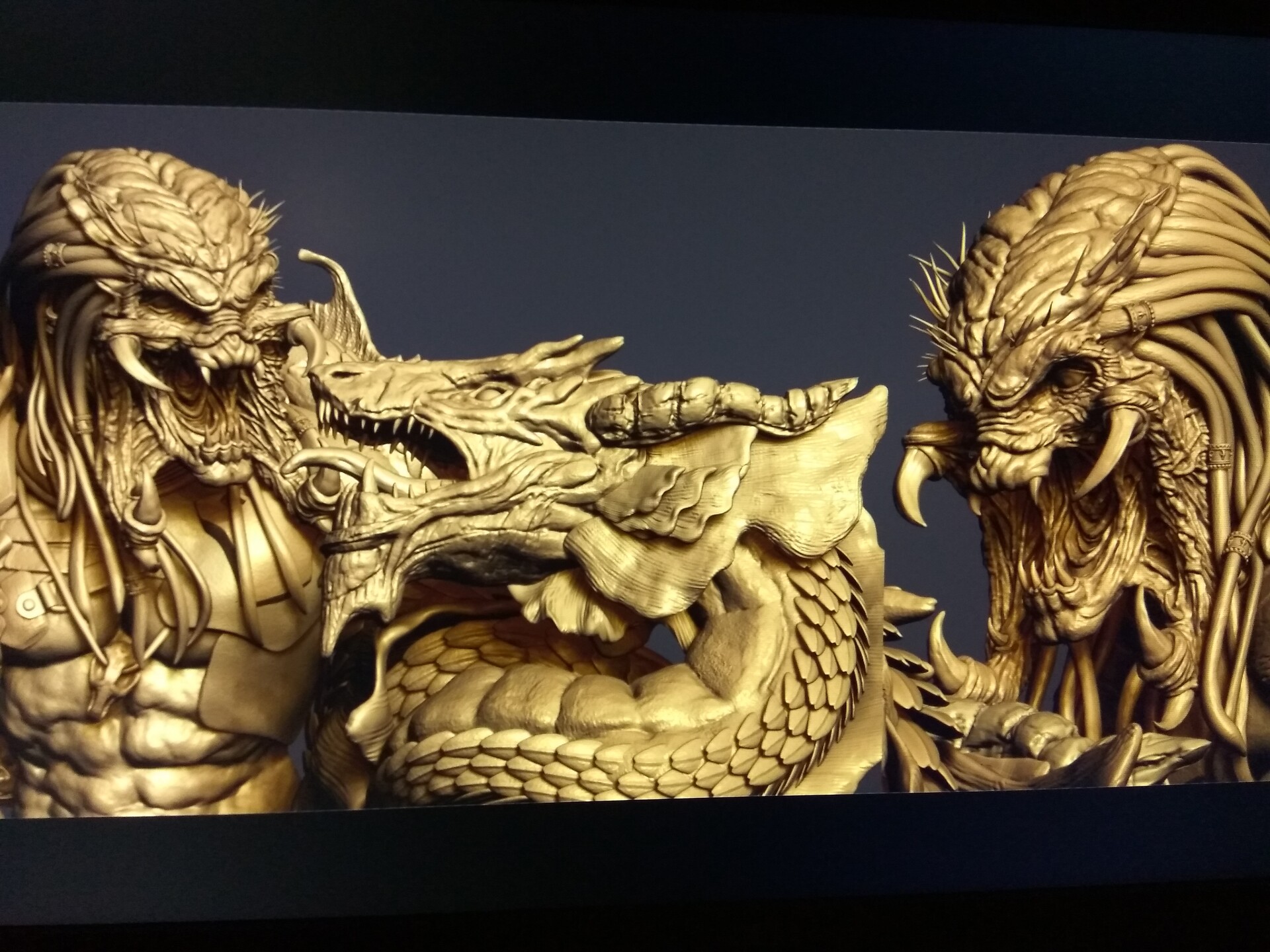 Pawan Bhattacharya - Predator vs Dragon bust