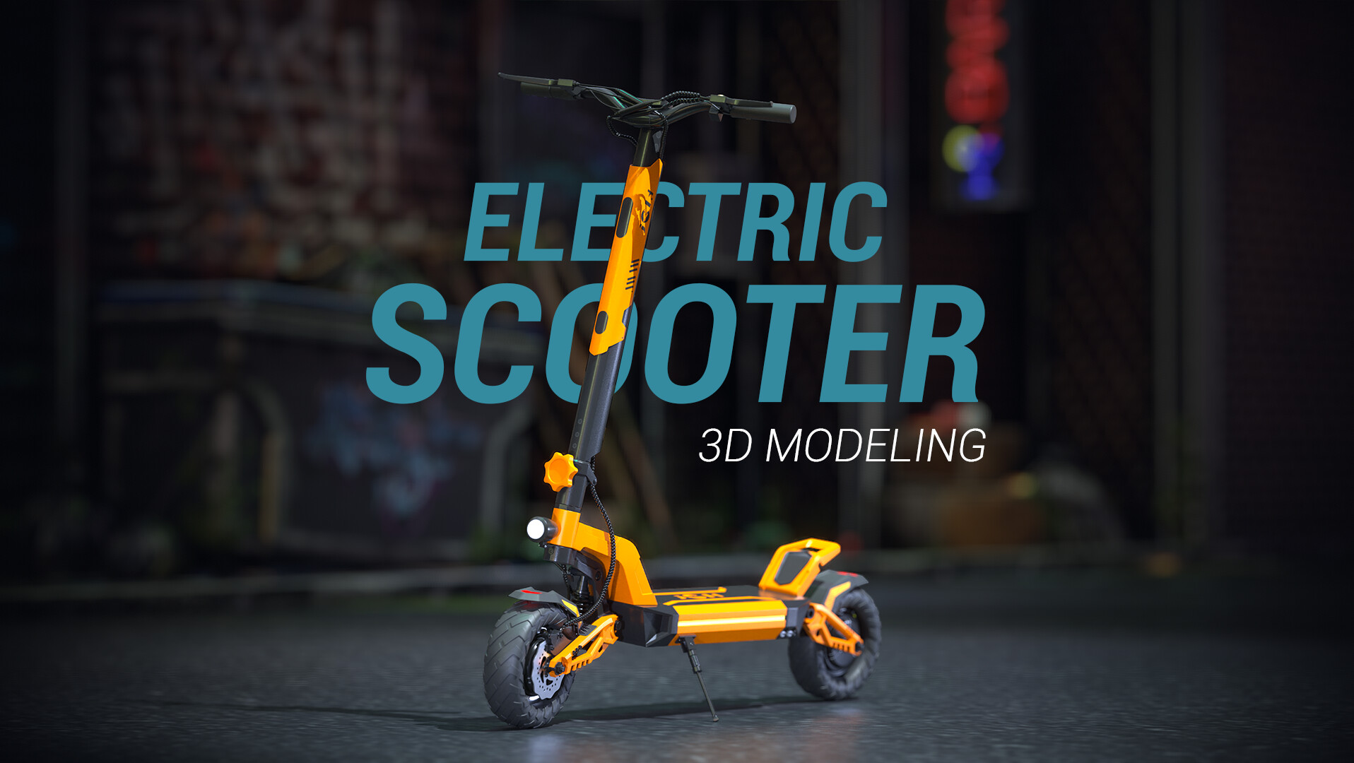 ArtStation - Electric Scooter 3D Model #productmodeling