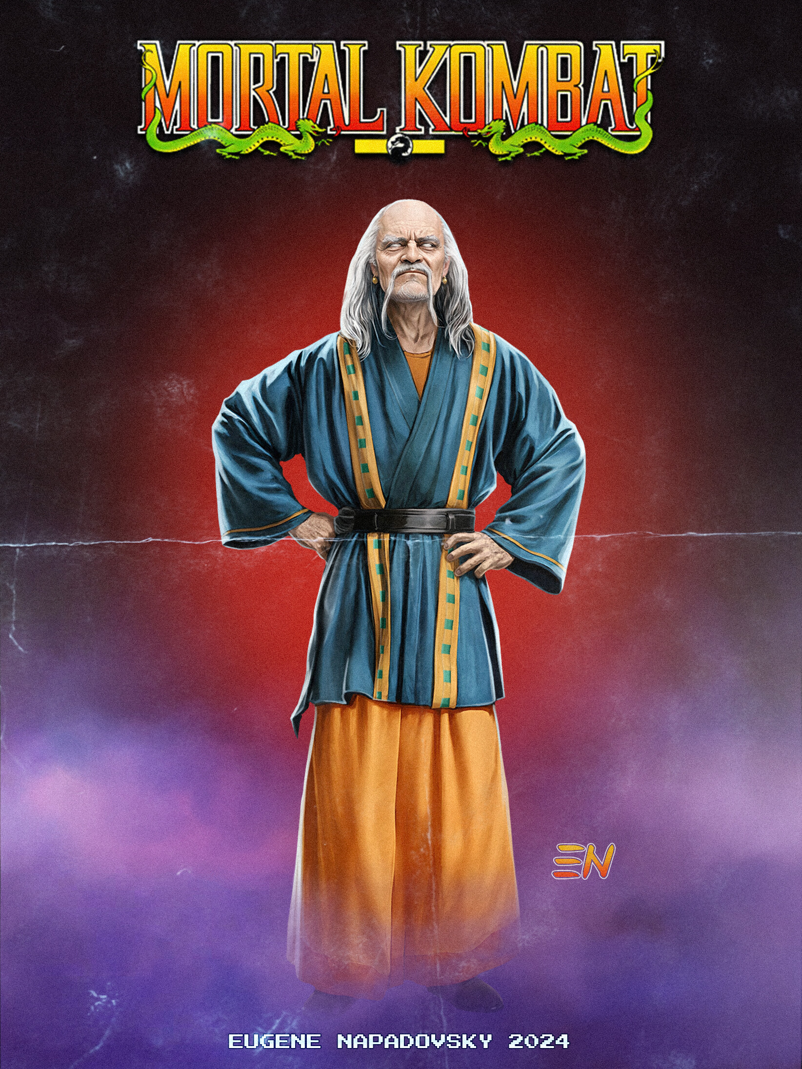 ArtStation - Shang Tsung (MK 1992 poster)