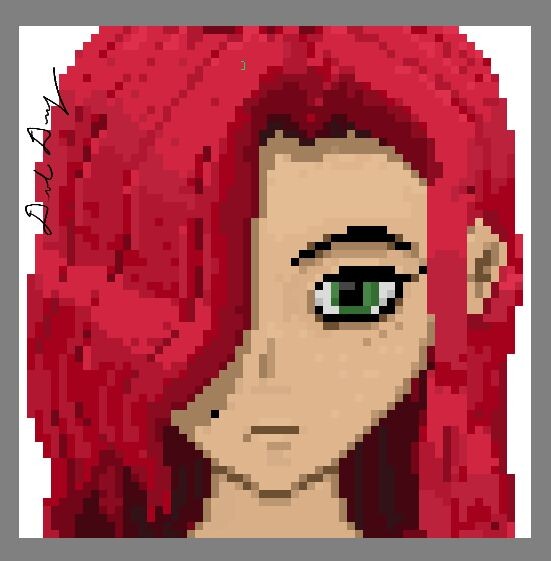 ArtStation - Practice Anime Portrait Pixel Art