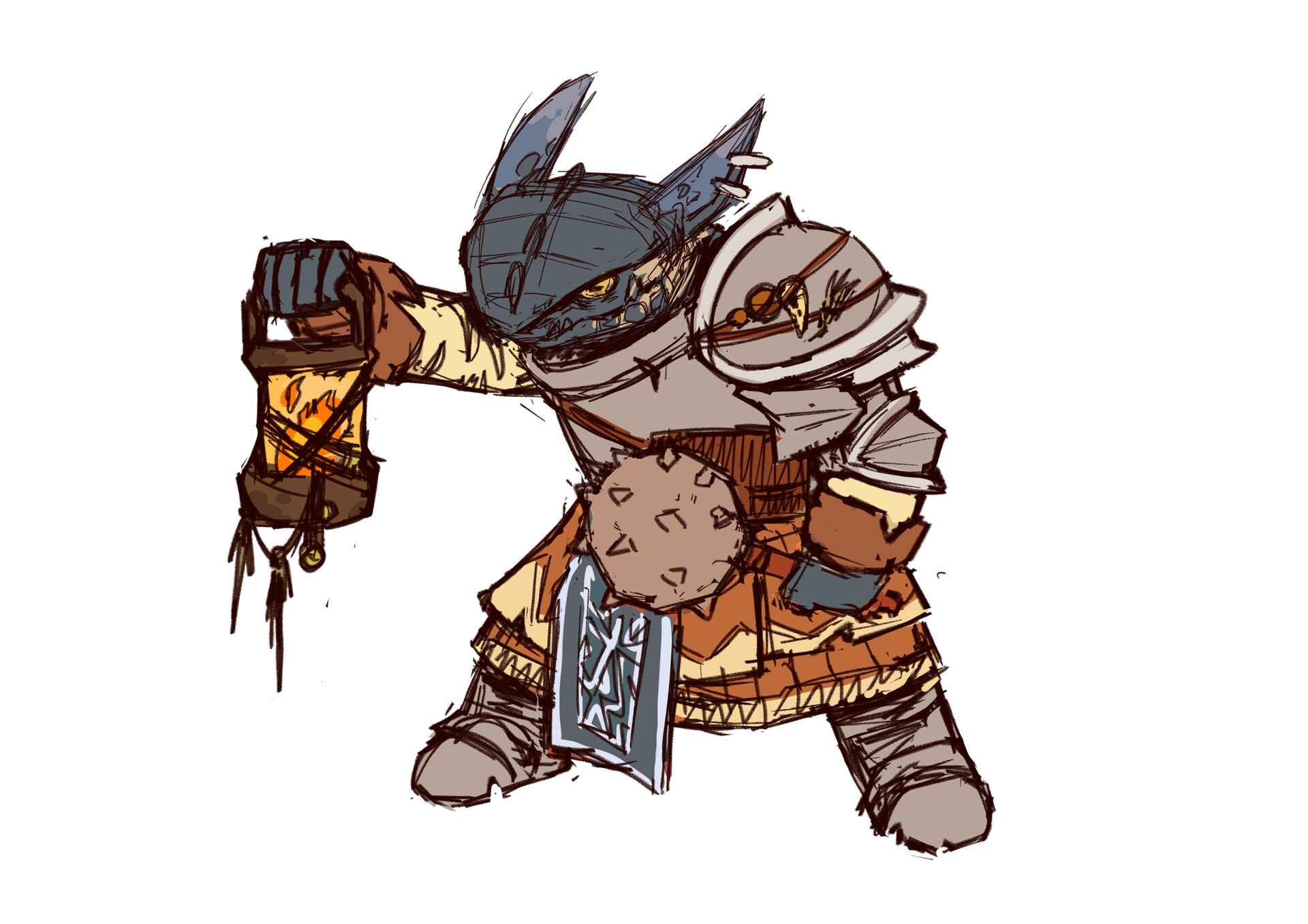 Lucas Mendieta - Pathfinder 2E character art - Gonk, Kobold Thamaturge