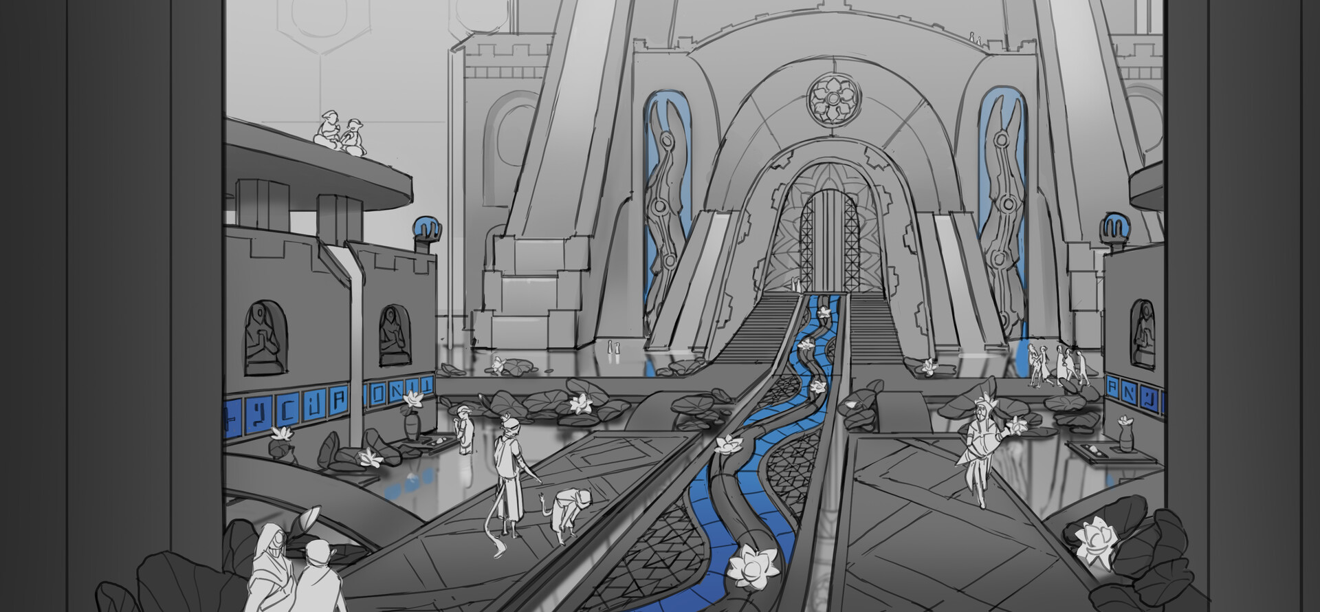 ArtStation - The Eastern Templeground