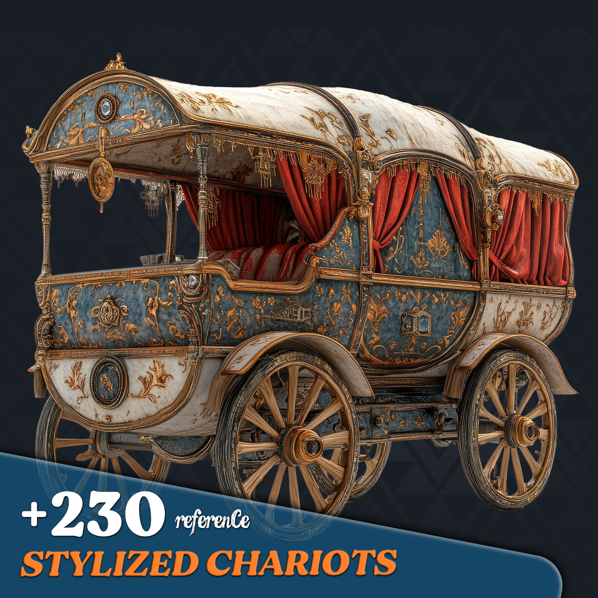 ArtStation - +230 / Stylized Chariot / 4K