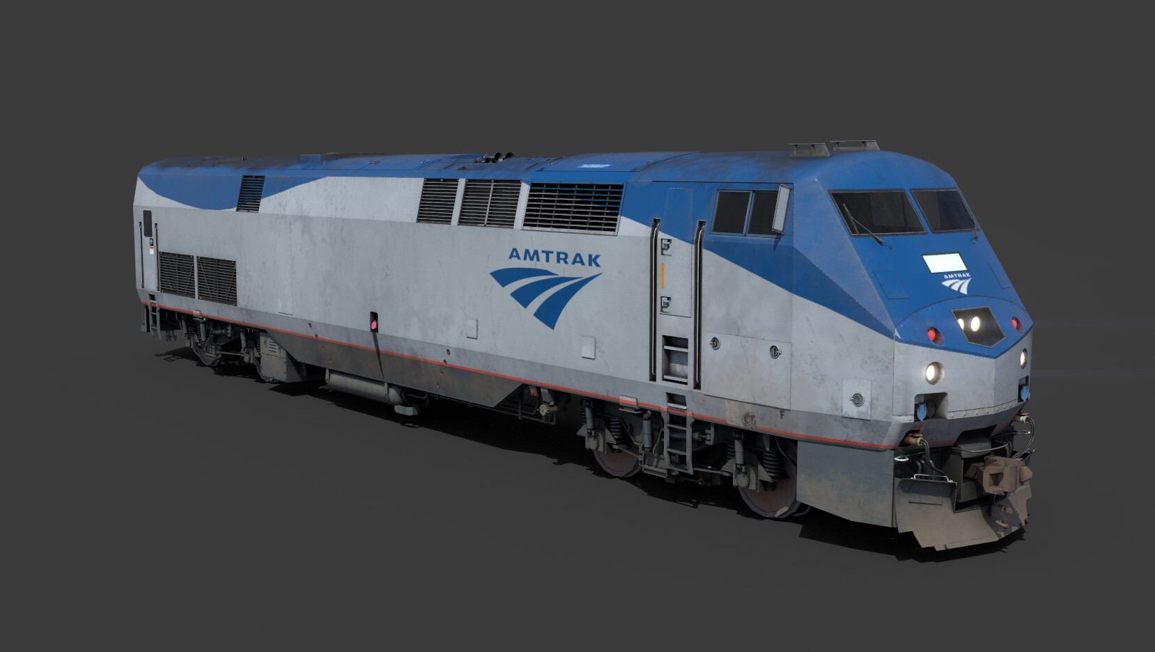 ArtStation - Amtrak P42DC 3d Model WIP