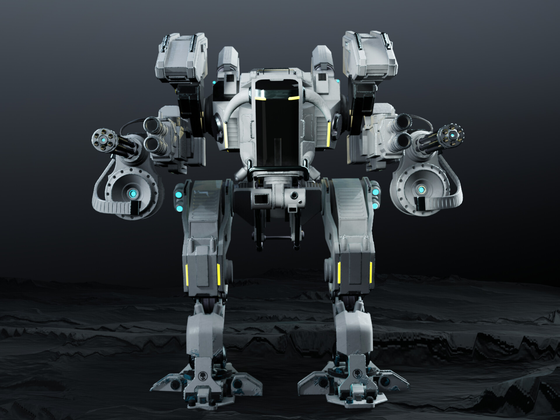 ArtStation - Hard surface 3D mech / Blender / Substance Painter