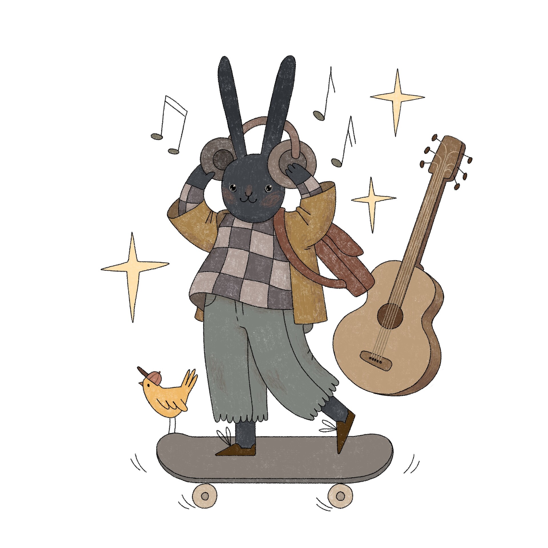 ArtStation - Black rabbit. April