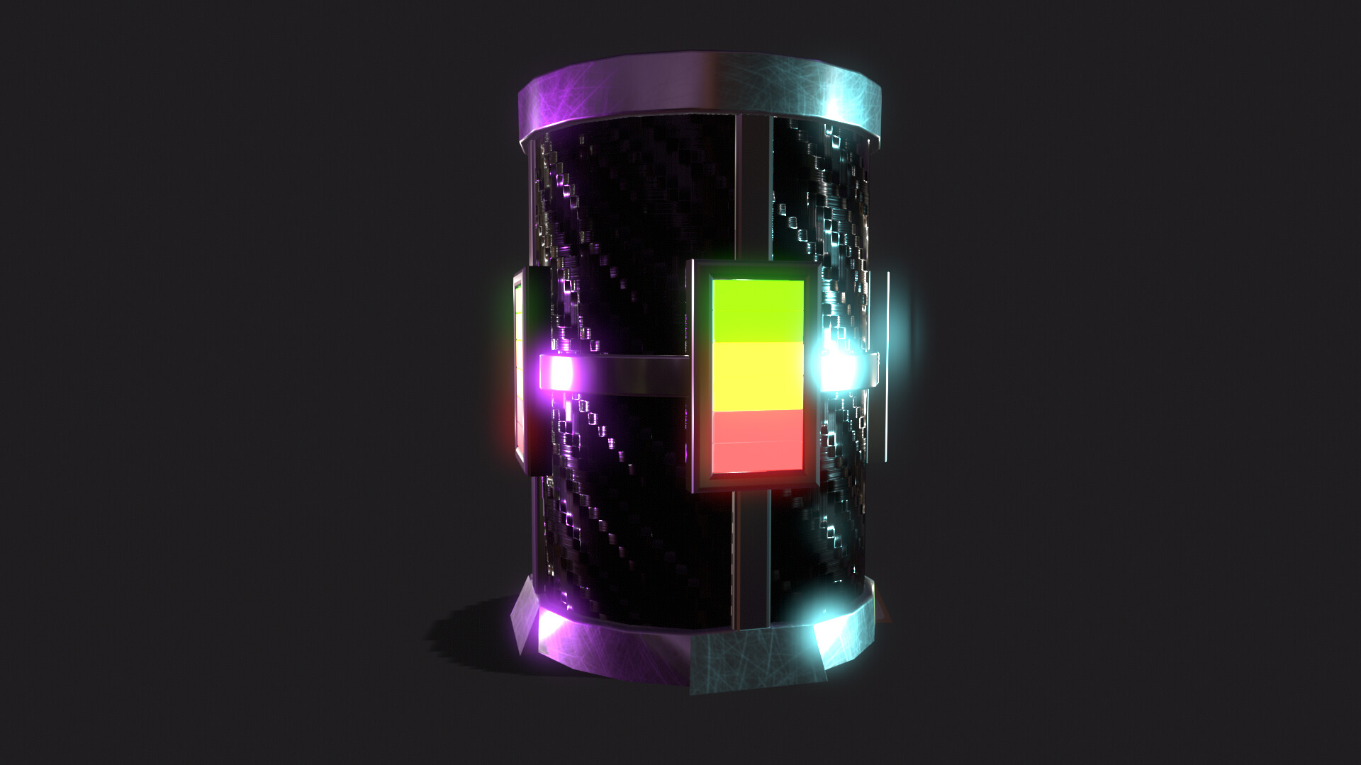 ArtStation - Futuristic Barrel 3D Model