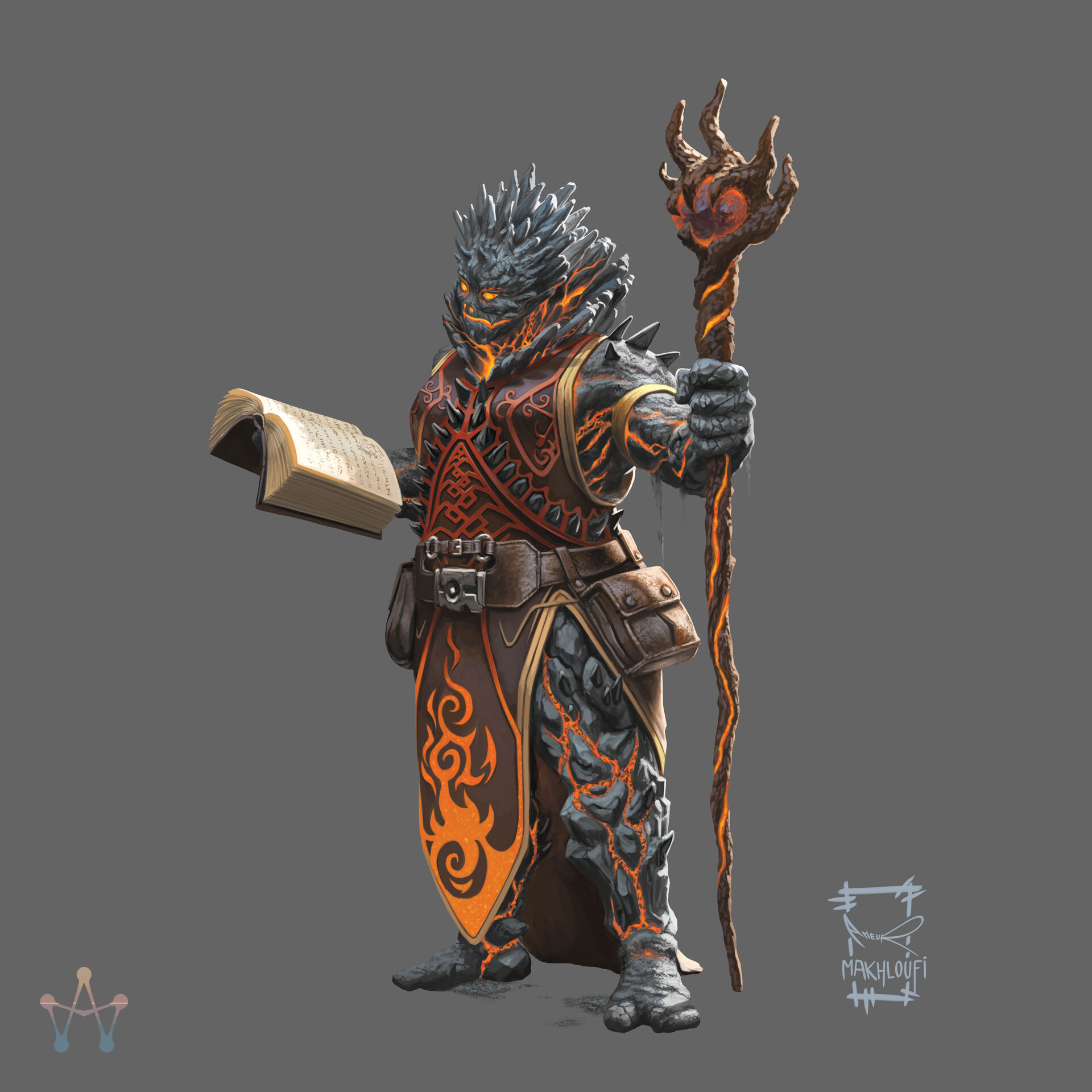 ArtStation - Artokra, female kragrak druid and priest