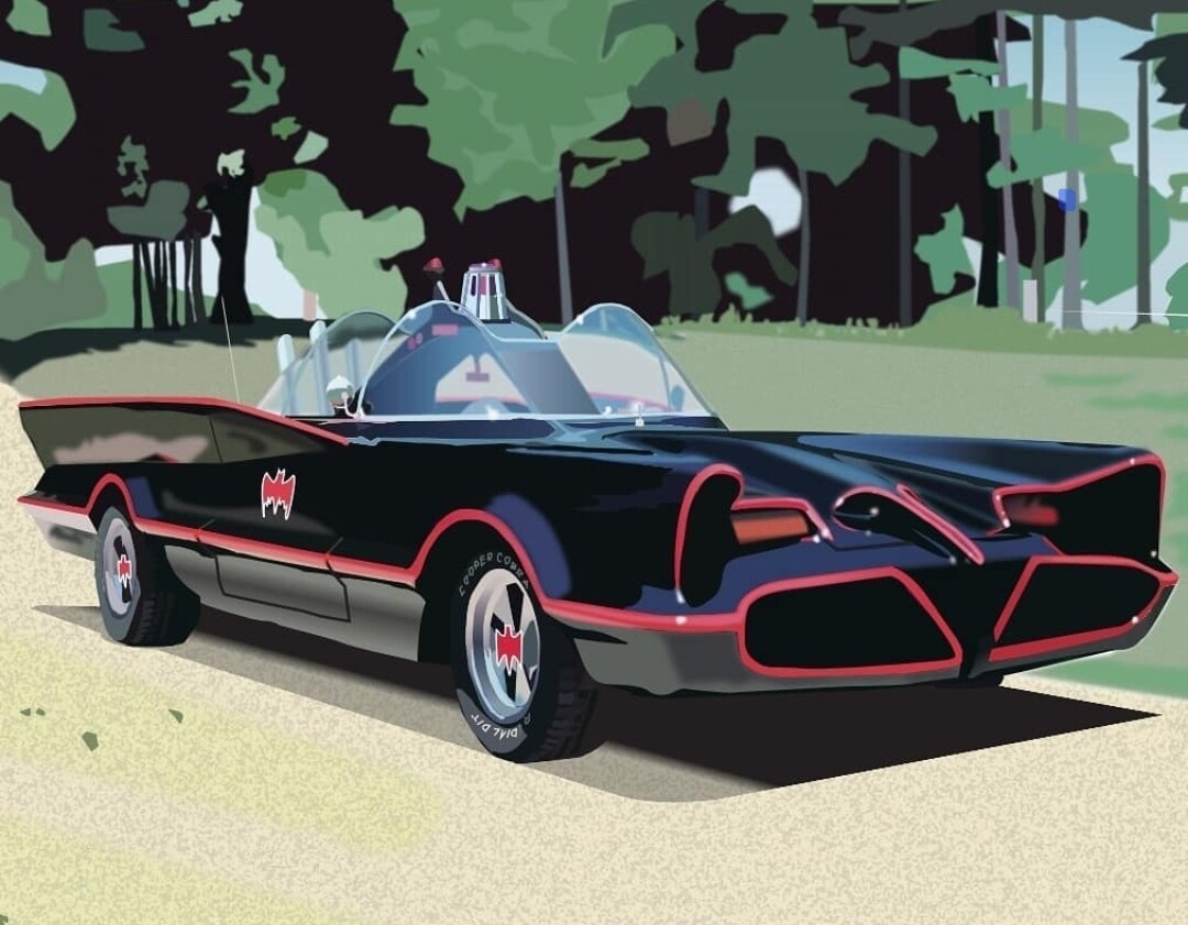 ArtStation - '60s Batmobile Vector
