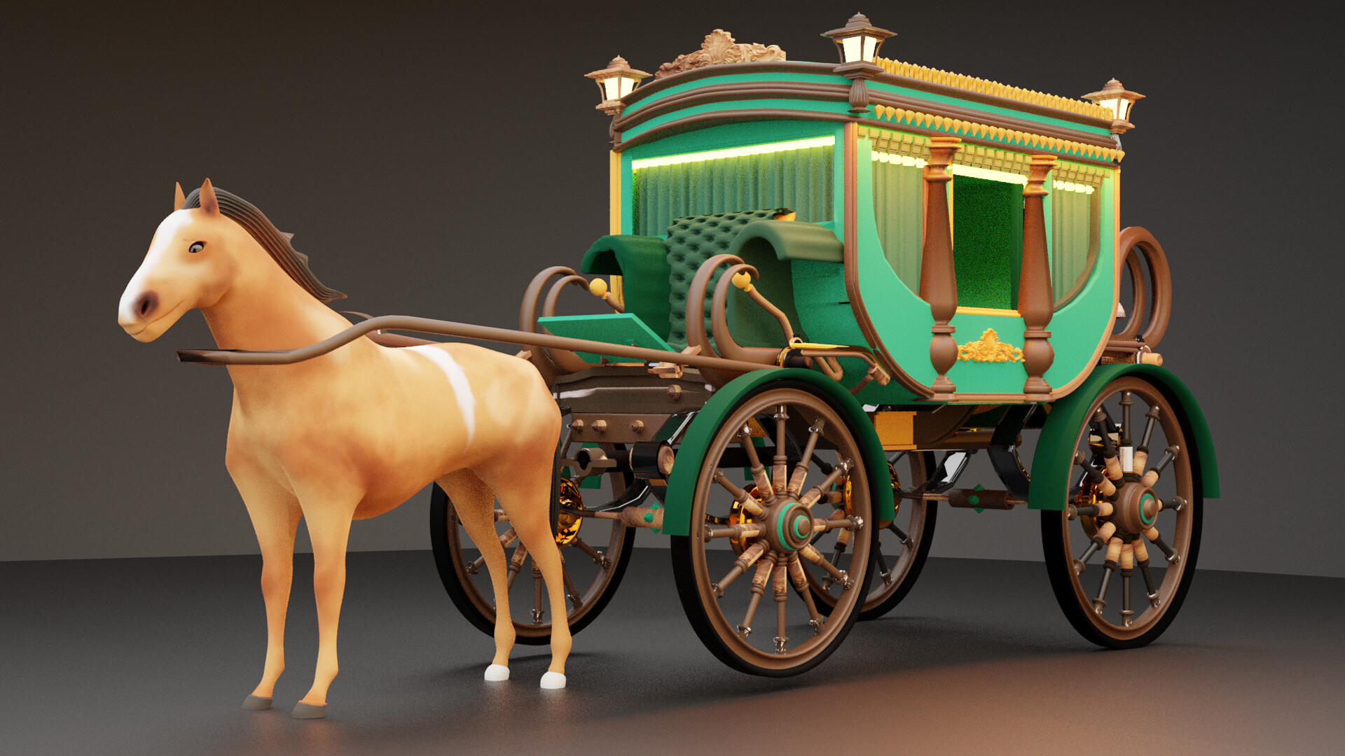 ArtStation - 3d chariot