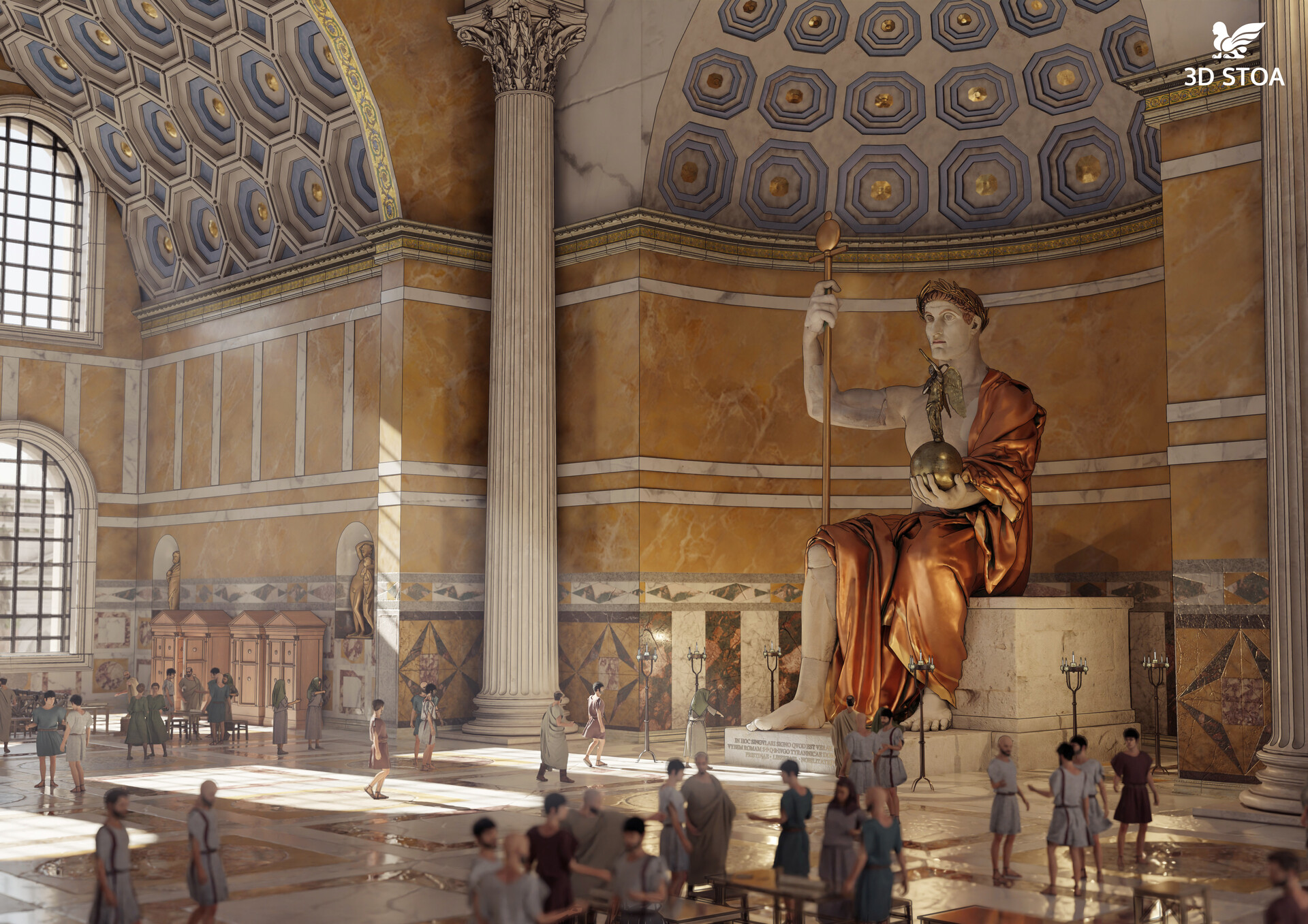 ArtStation - Reconstrucción virtual en 3D de la basílica de Majencio de ...