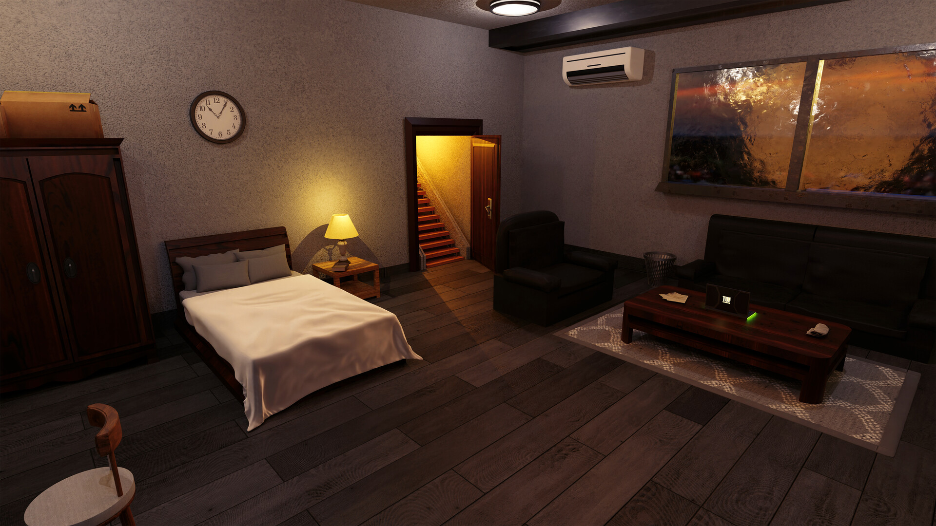 ArtStation - 3D Cozy Room Interior