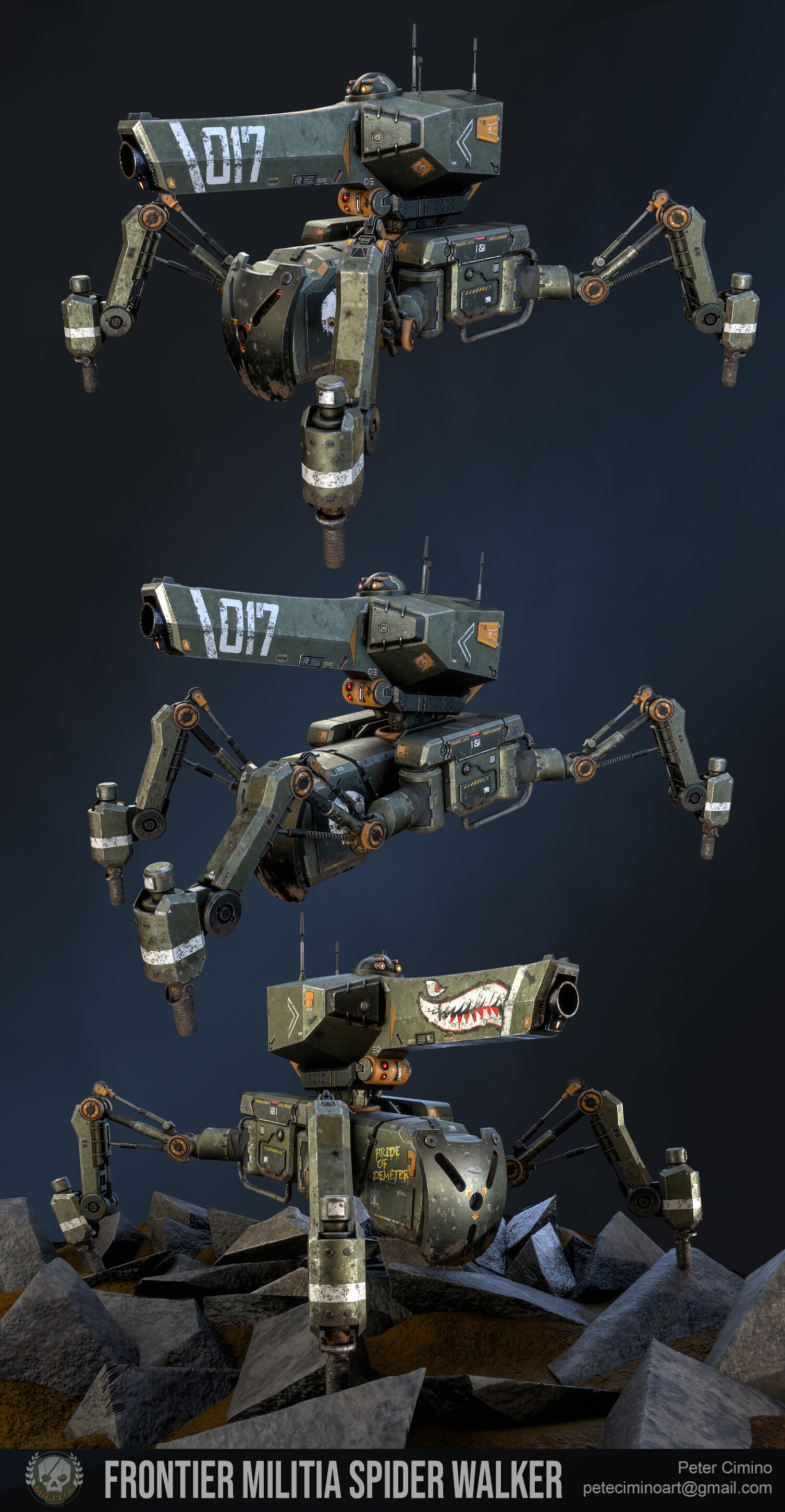 Peter Cimino - Frontier Militia Spider Walker