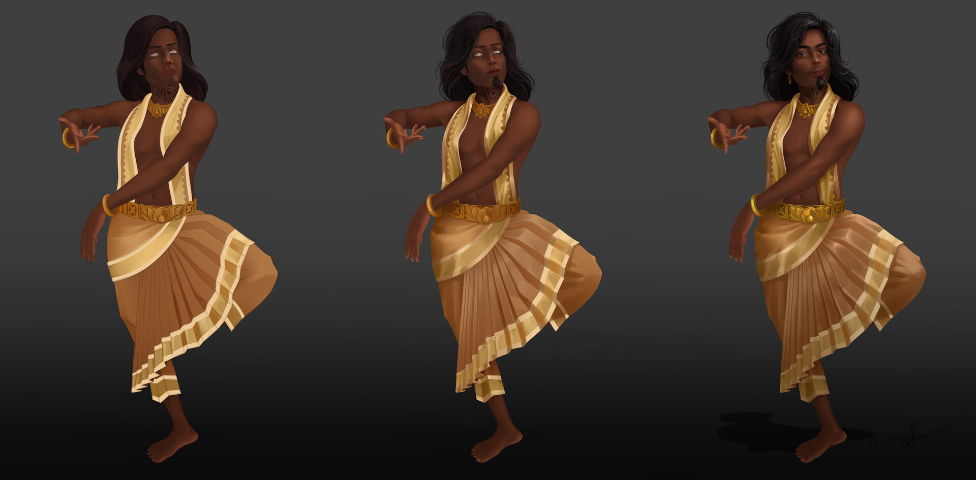 ArtStation - Traditional dance pose