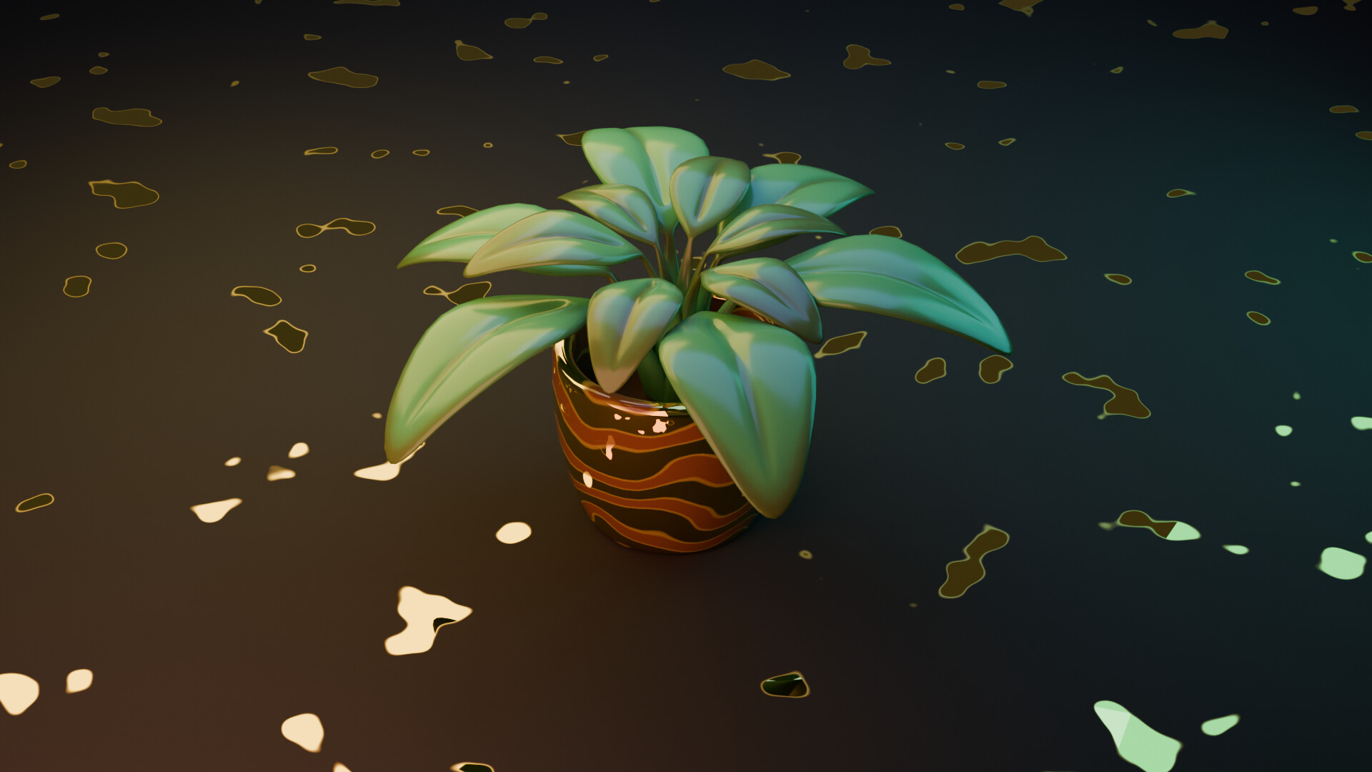 ArtStation - Stylised Plant 3D Render