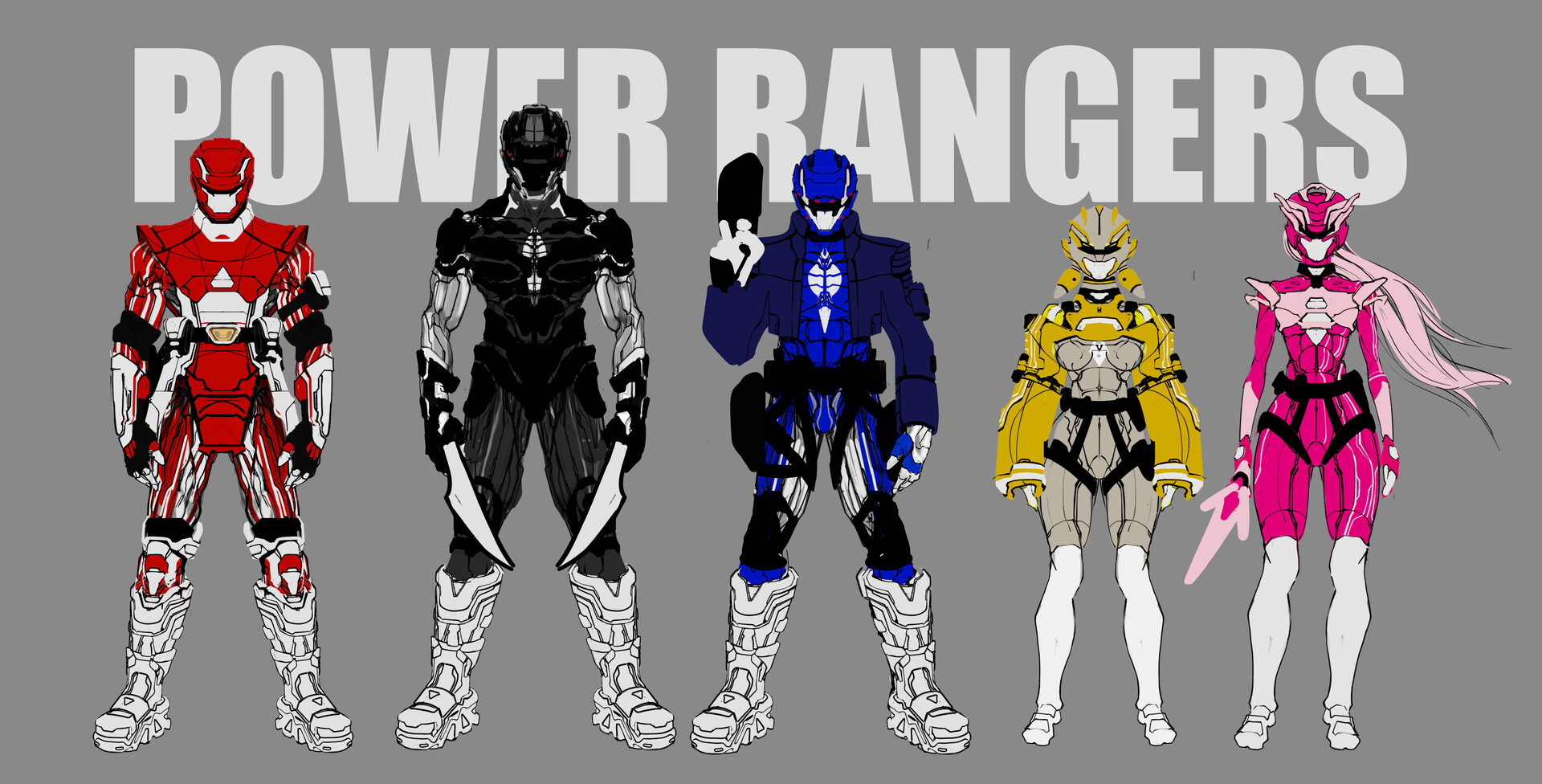 ArtStation - Power Rangers