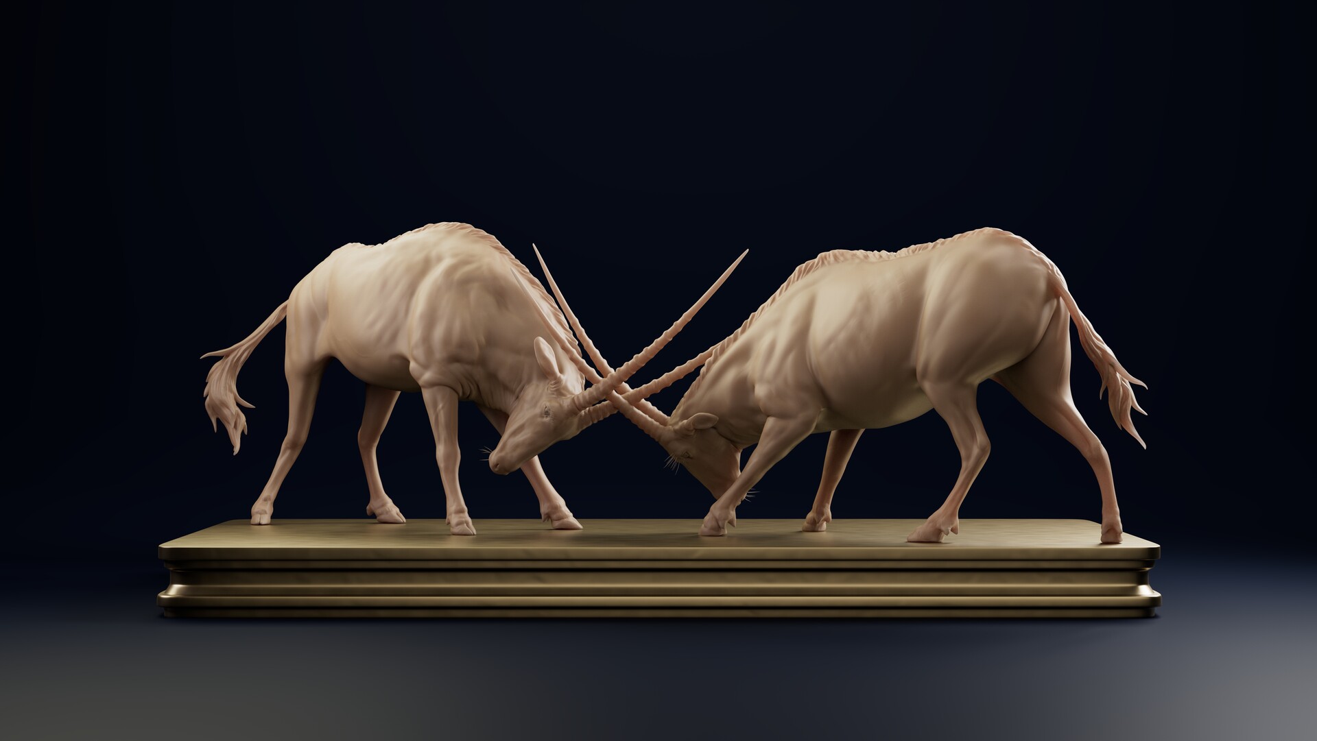 ArtStation - Creature Anatomy Study: Orxy Gazella Gensbok