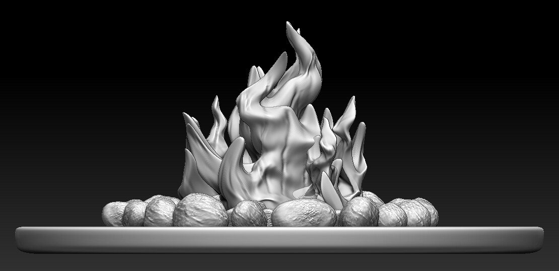 ArtStation - Firepit Miniature