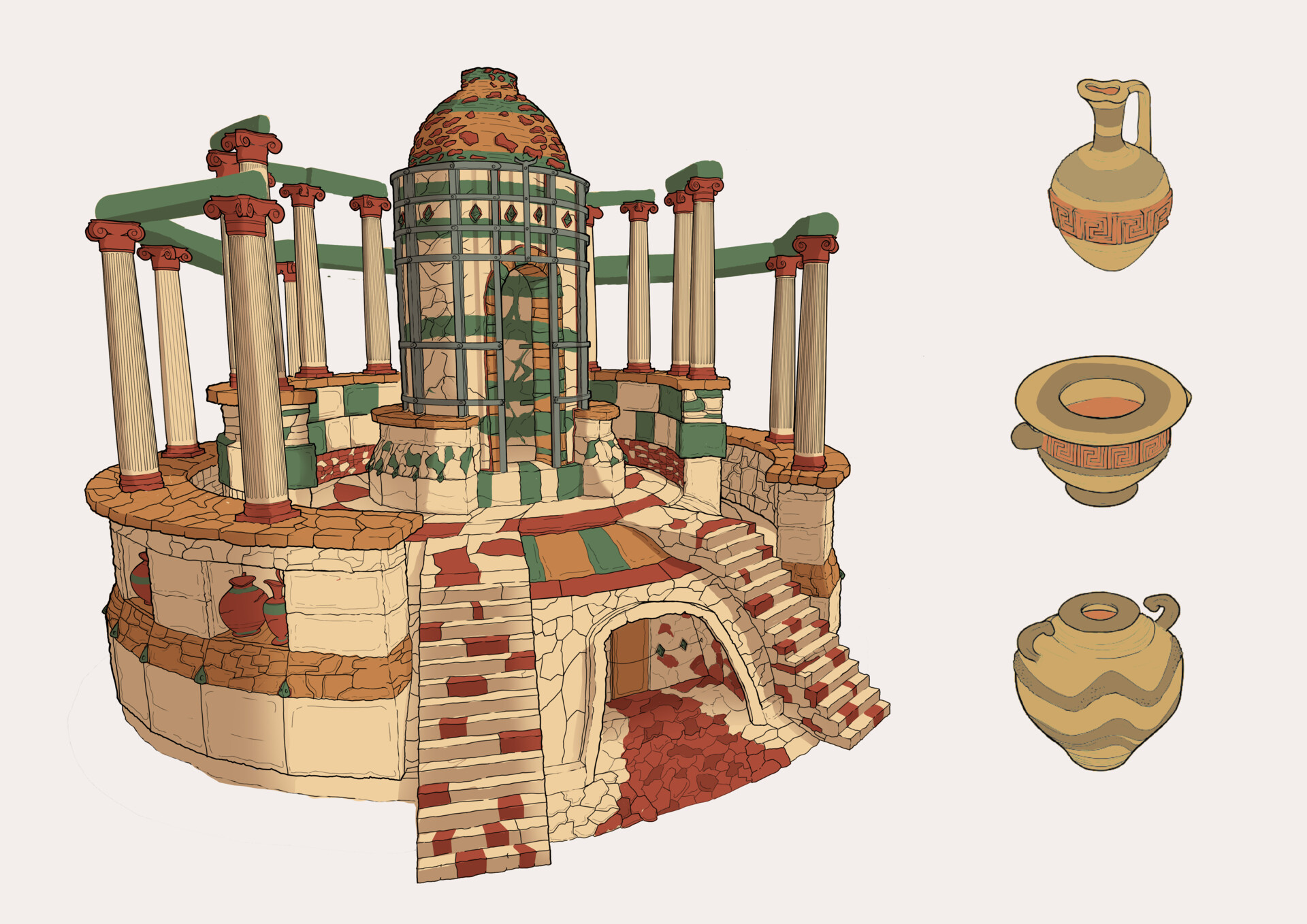 ArtStation - The Pottery Kiln of the Gods