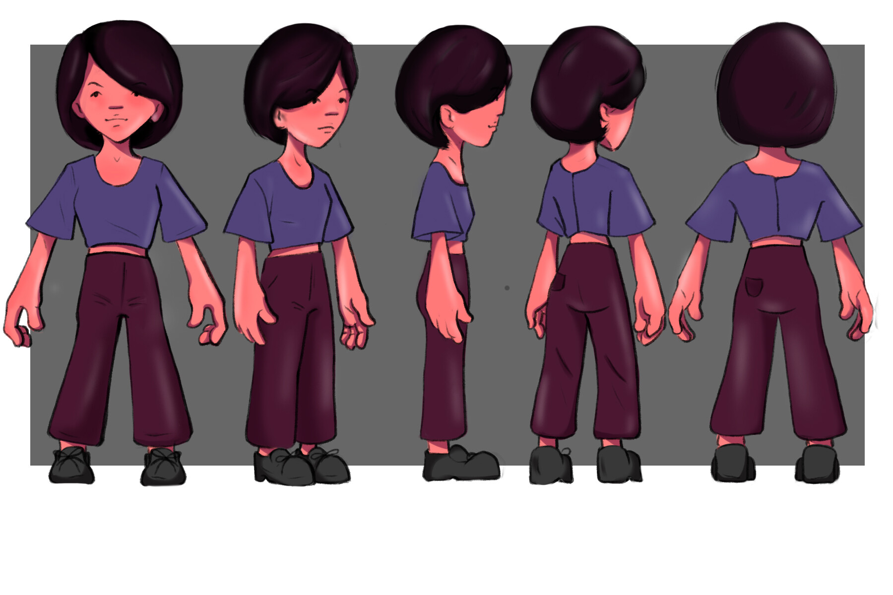 ArtStation - Riya charecter turnaround