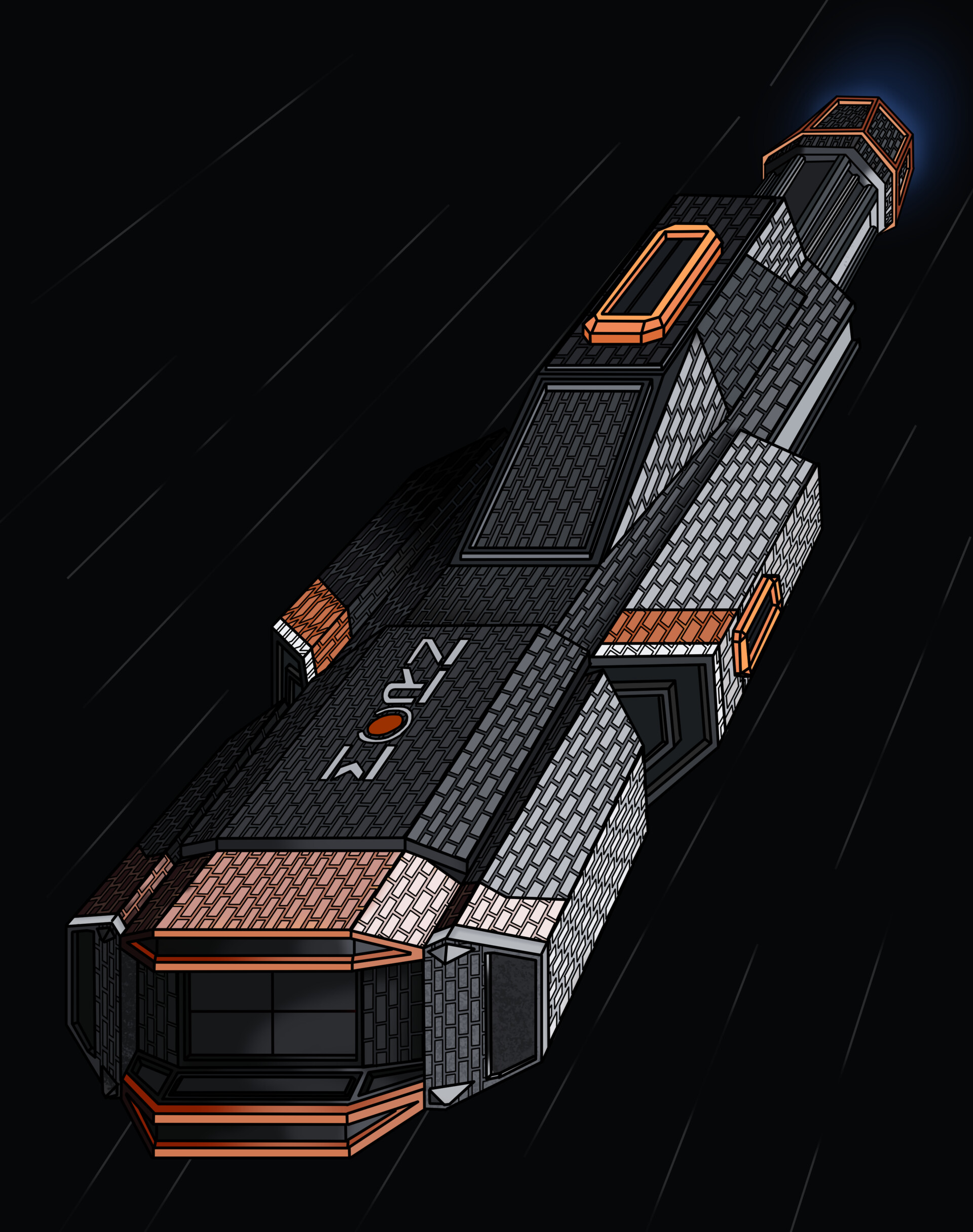 ArtStation - The Might of Mars — MCRN Heavy Frigate