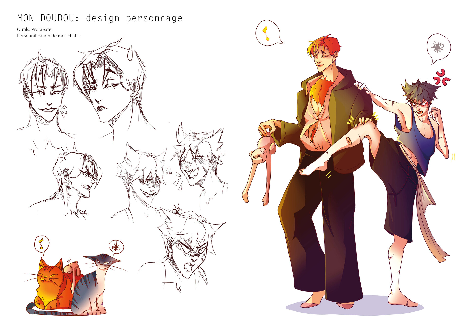 ArtStation - Concept Art: Humanized Cats