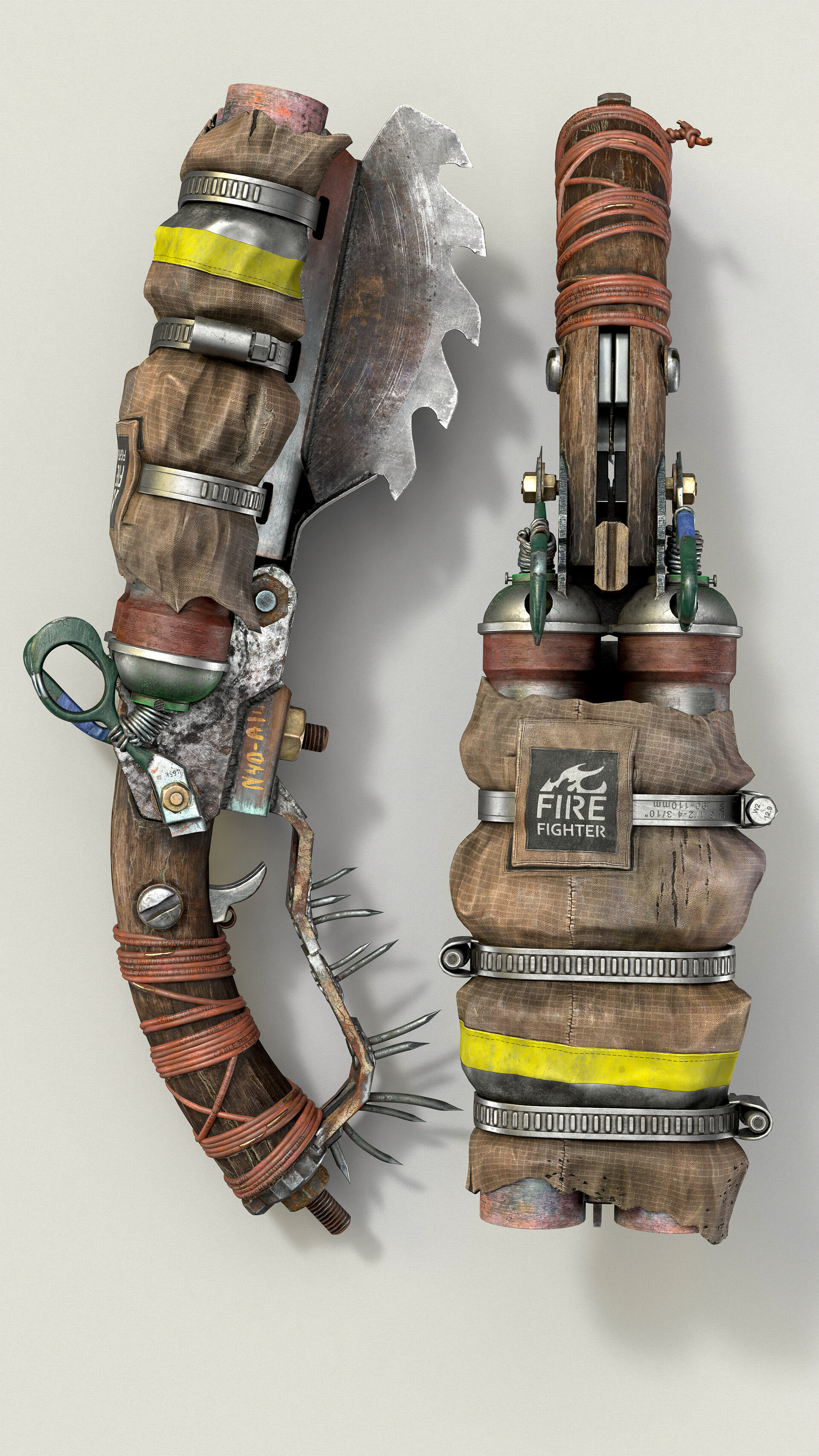 Oleksandr - Post-apocalyptic sawed-off shotgun "FireFighter"