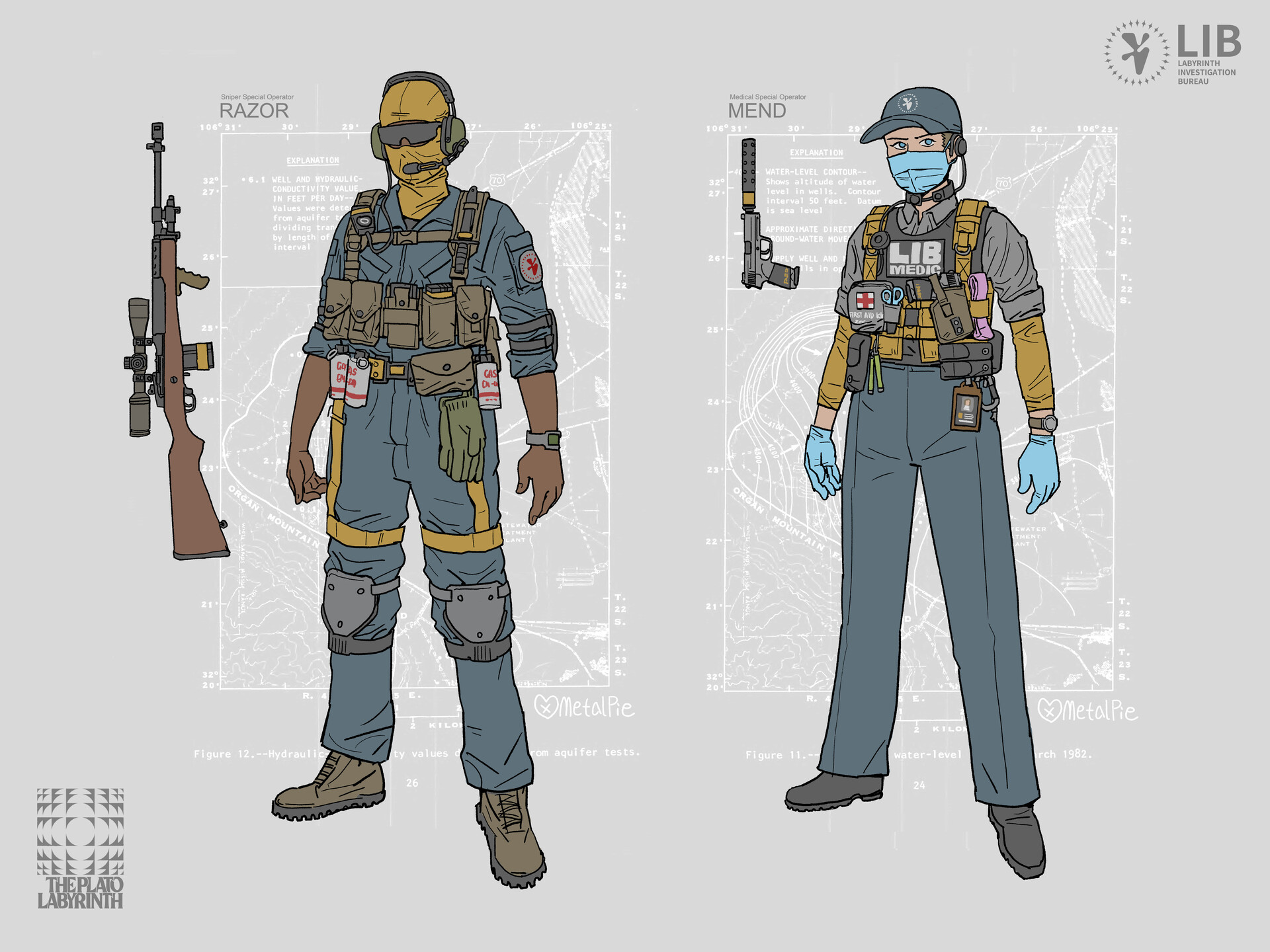 ArtStation - LABYRINTH INVESTIGATION BUREAU-Mobile Task Squade Oprators