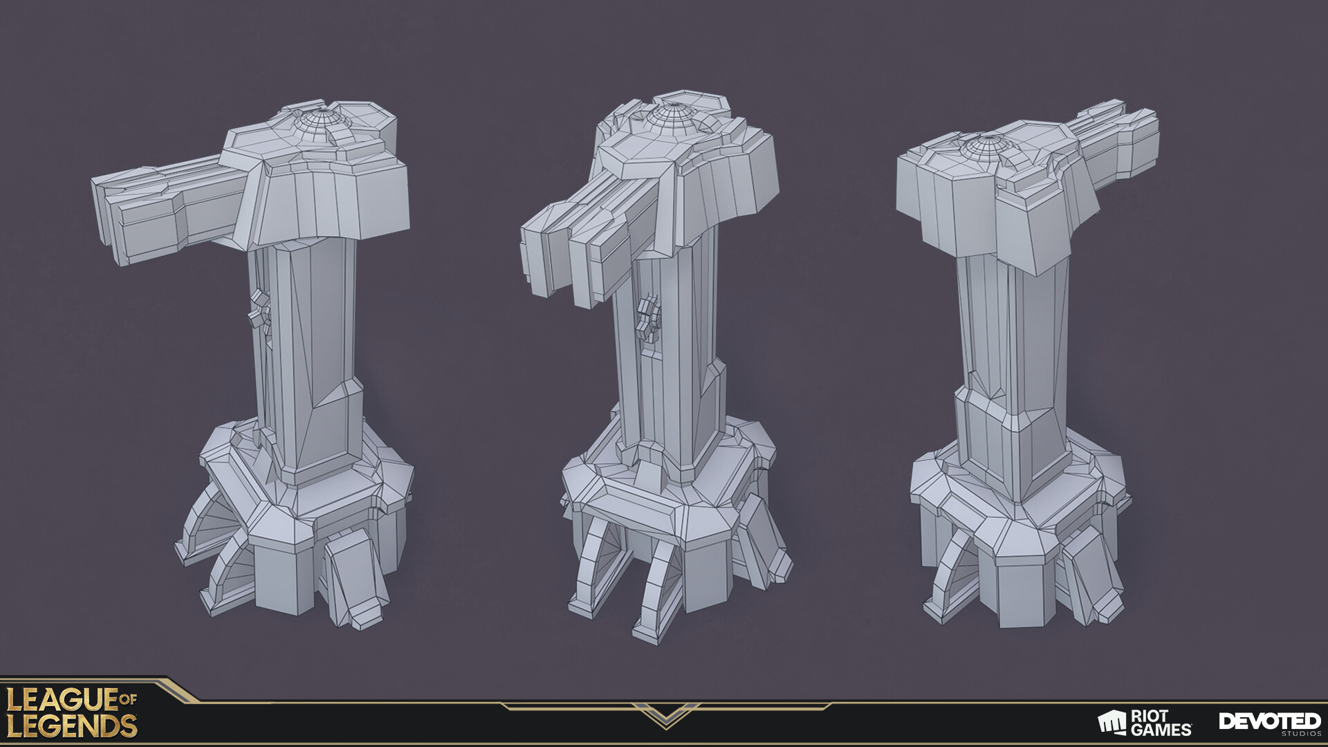 ZUGZUG Studio - League of Legends - Bridge of Progress, Piltover Structures