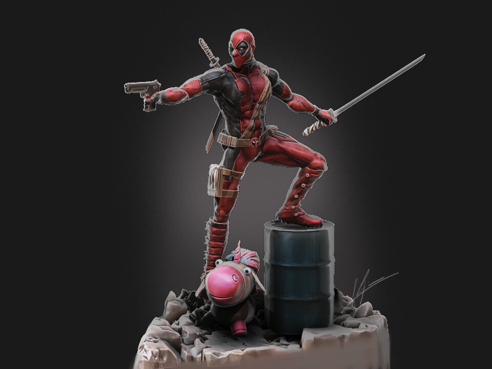 ArtStation - Deadpool statue