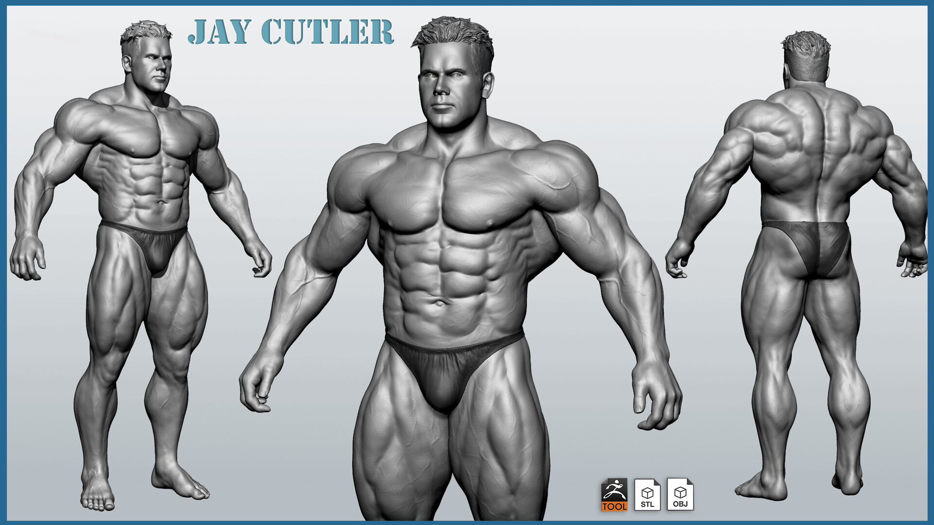 ArtStation - Jay Cutler bodybuilder