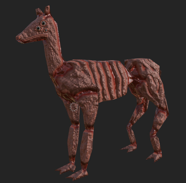 ArtStation - Low Poly Mutated Deer