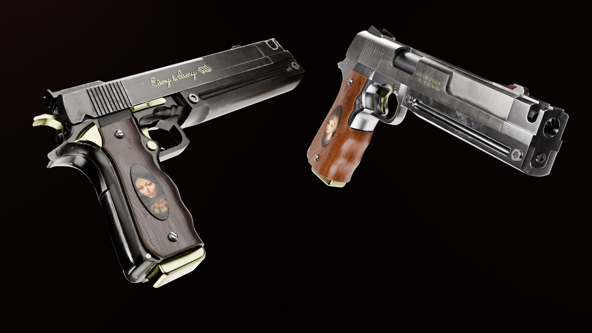 ArtStation - Ebony & Ivory - Devil May Cry 5 Fan art