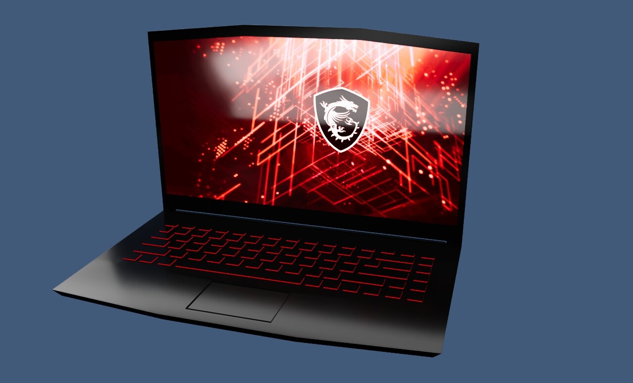 ArtStation - Laptop MSI gf63 10sc old model 2019