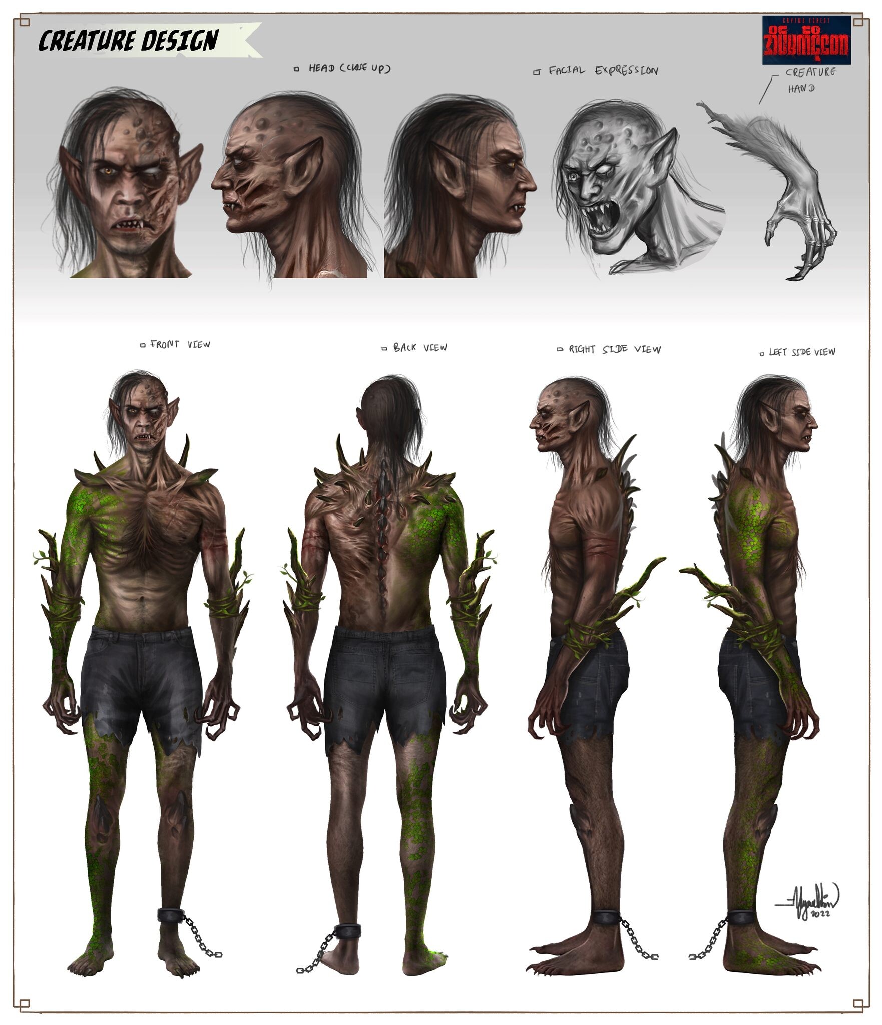 Aung Kyaw Khin - Crying Forest Concept Art