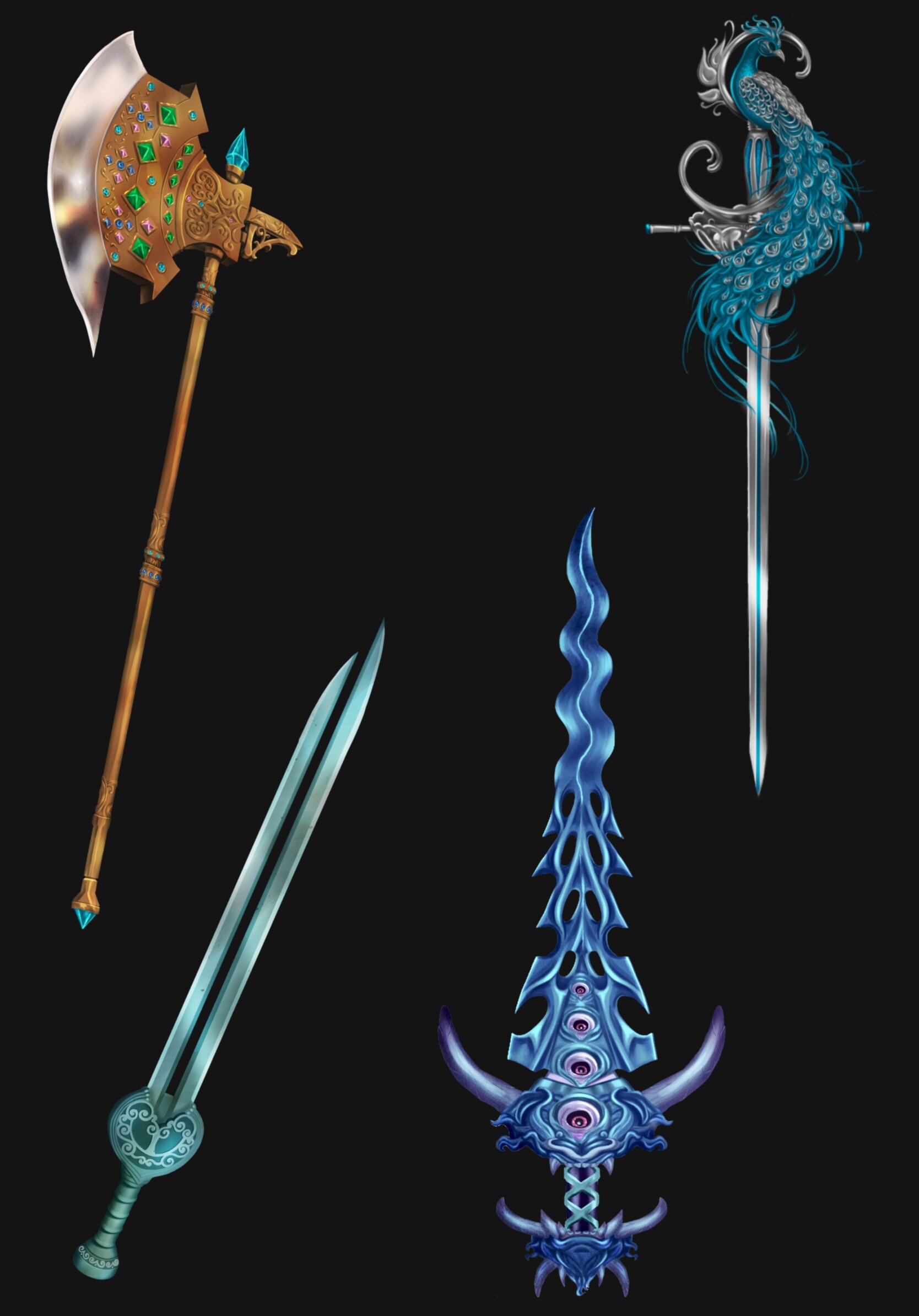 ArtStation - Surrealist Weapon 2D