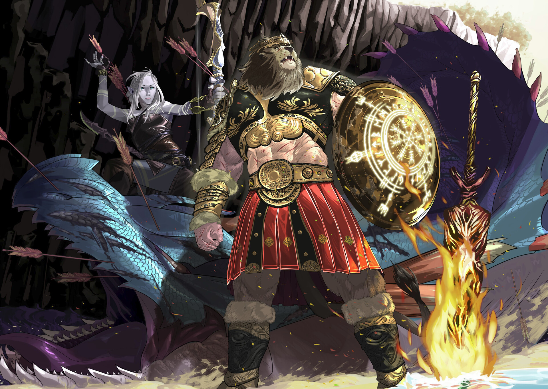 ArtStation - Dnd group photo