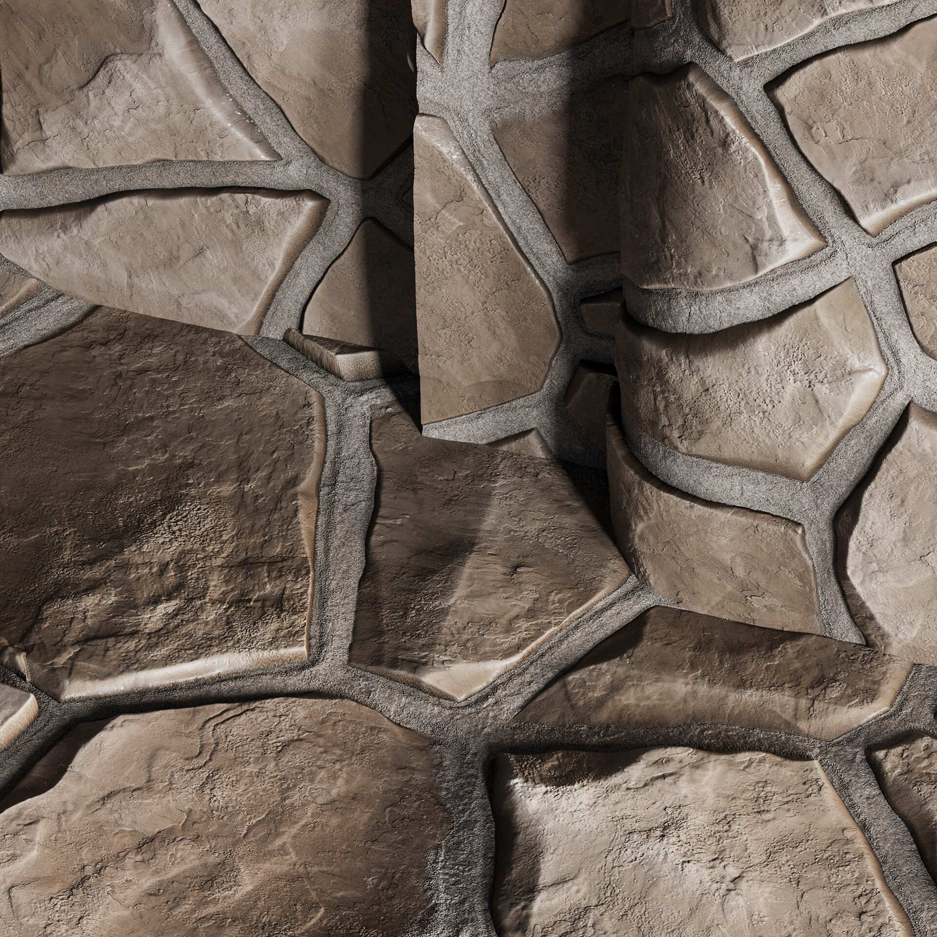 Hemase - Substance Designer | Stone Field | PBR | 4K
