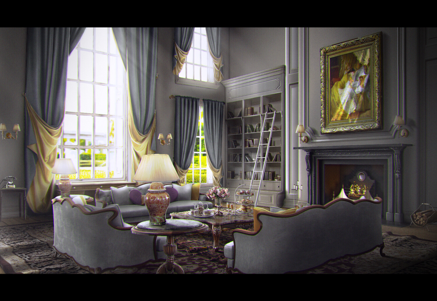 ArtStation - Living Room [ Visual Novel Background }